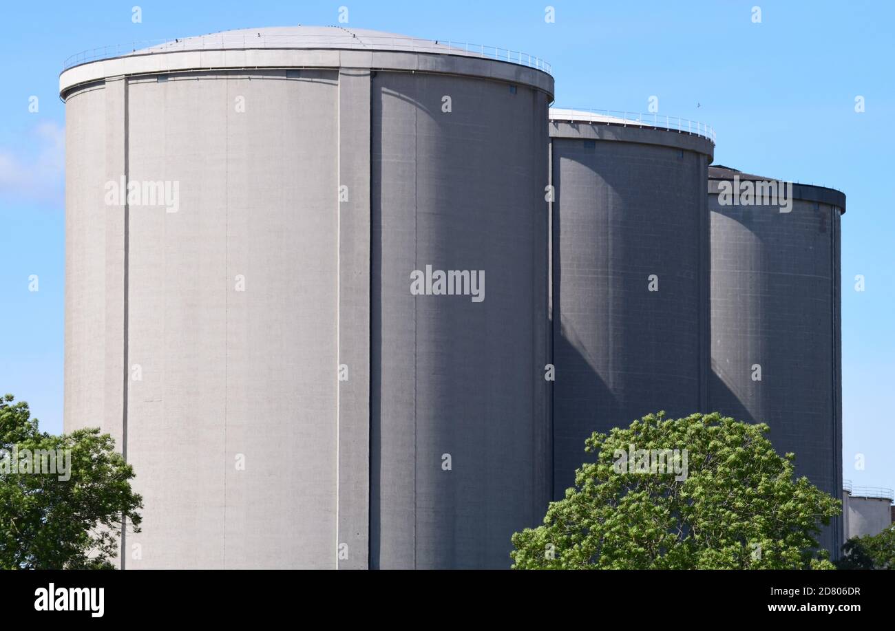industrial Concrete storage Facilities Stock Photo - Alamy