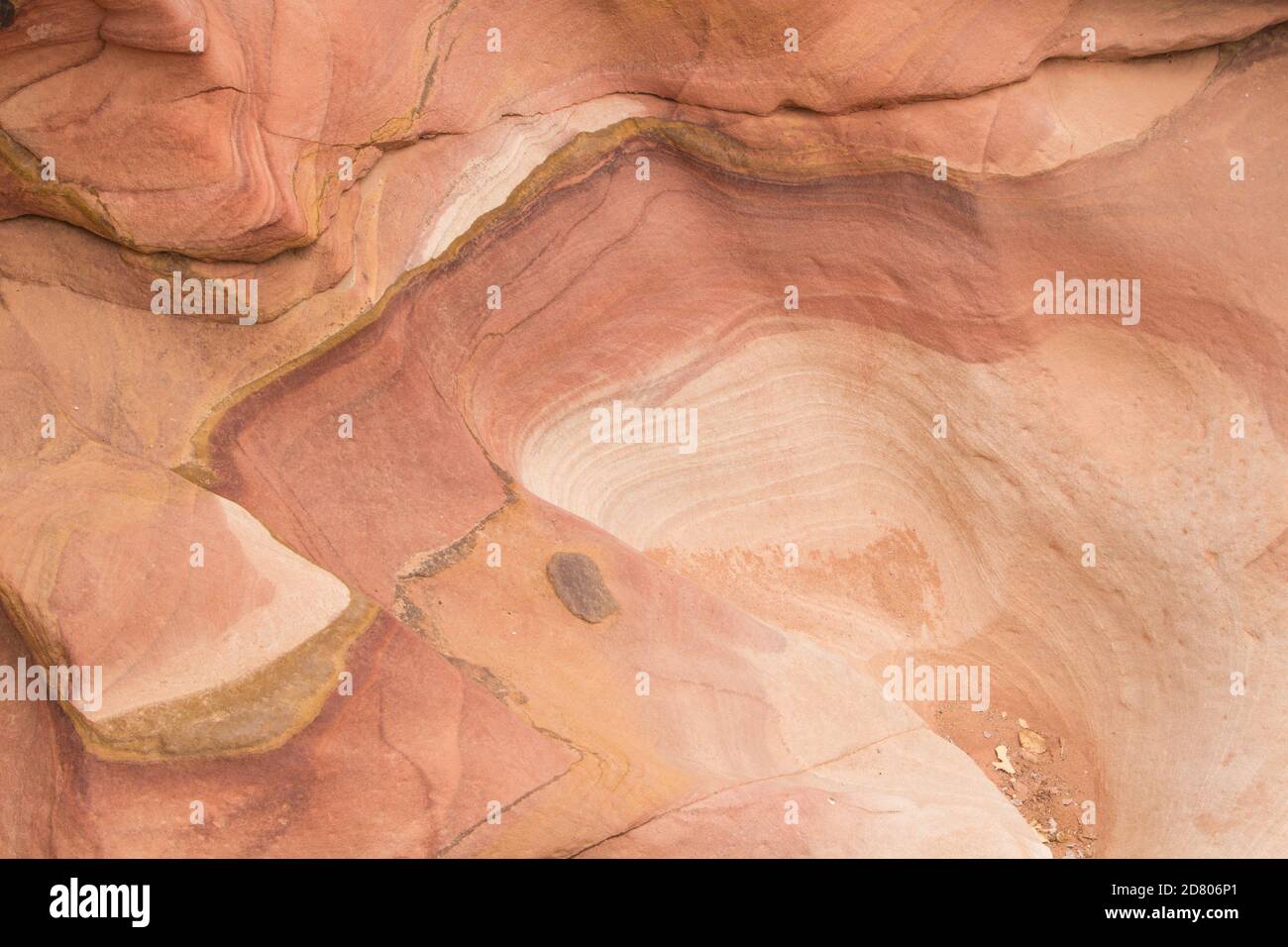 Natural texture of red rocks. Colored canyon, Egypt, desert, the Sinai ...