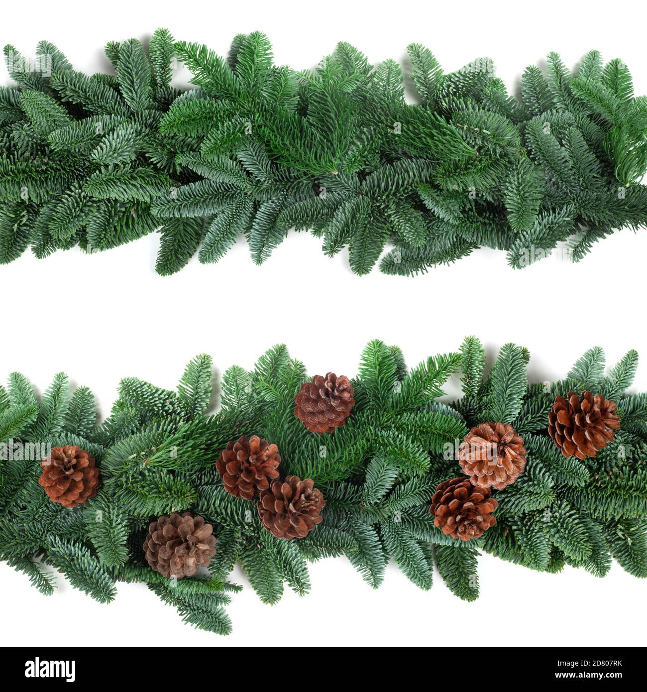 Christmas frame natural fir Cut Out Stock Images & Pictures - Alamy