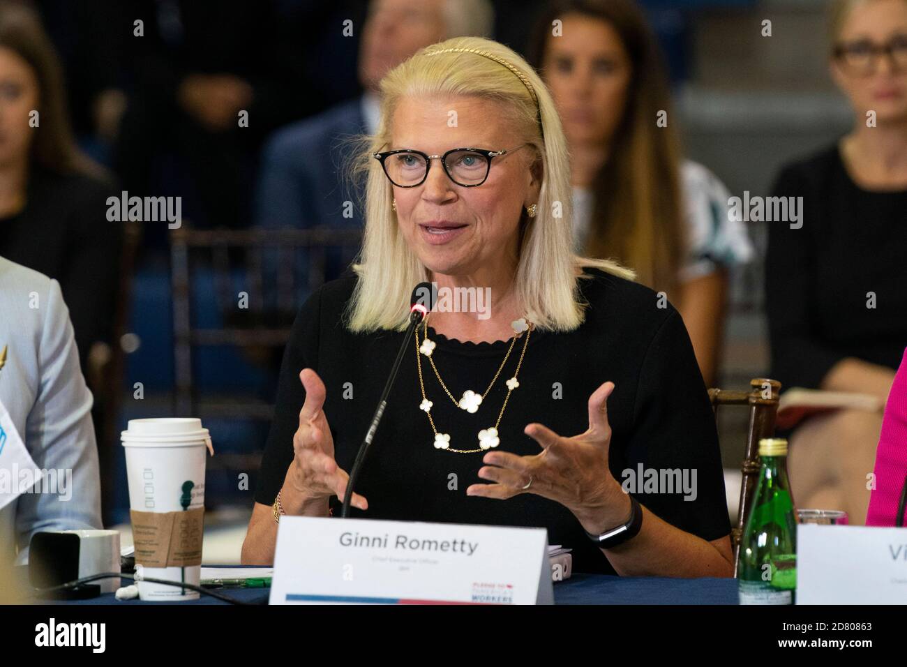 Ginni Rometty, IBM CEO, speaks during an American Workforce Policy ...