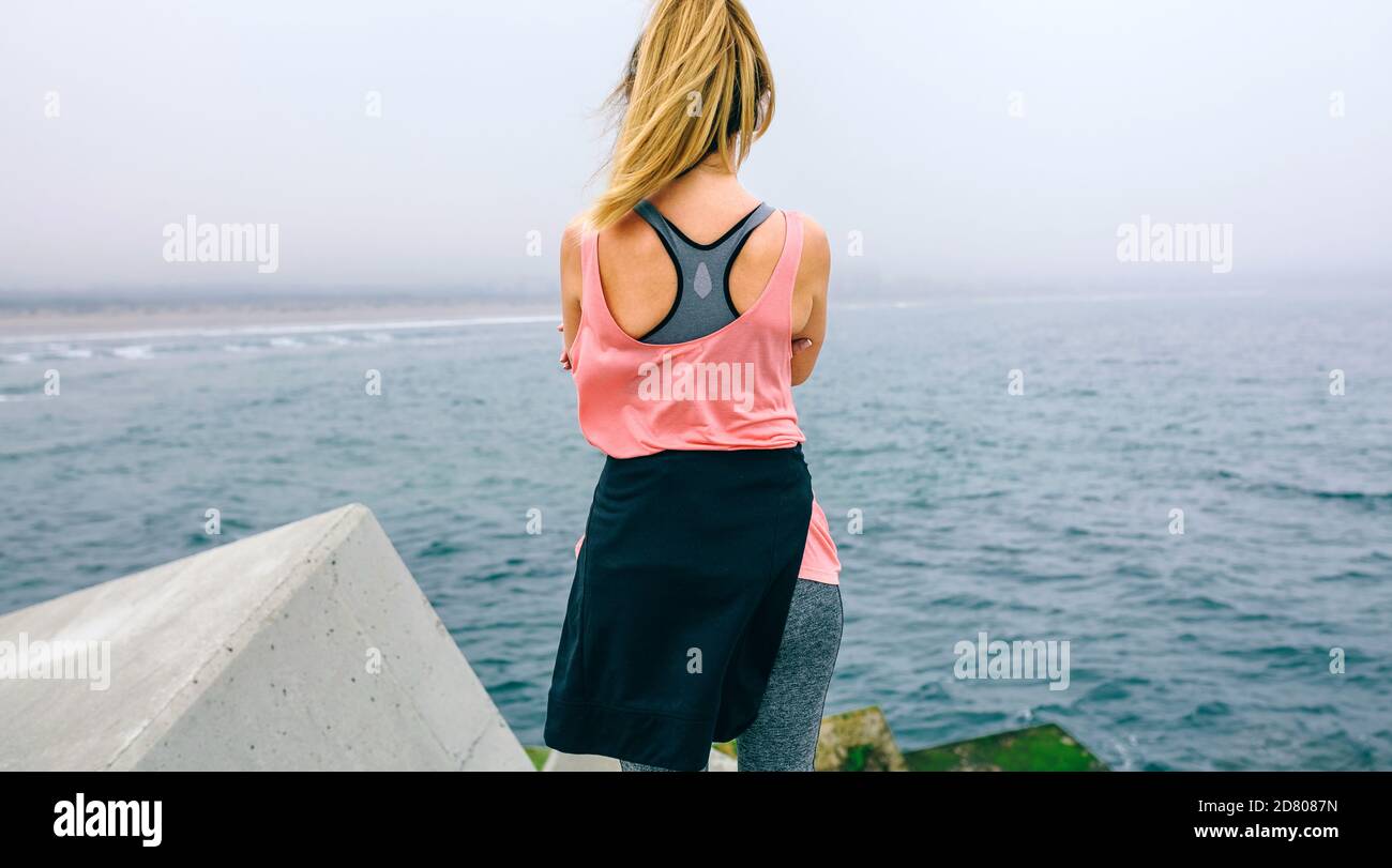 Unrecognizable slim athletic woman hi-res stock photography and images ...