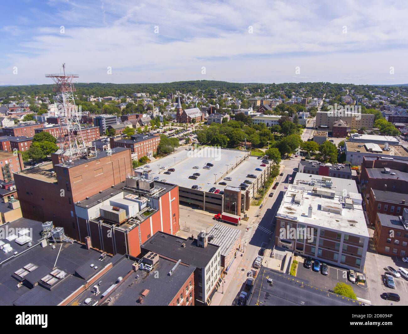 Manchester nh city skyline hi-res stock photography and images - Alamy