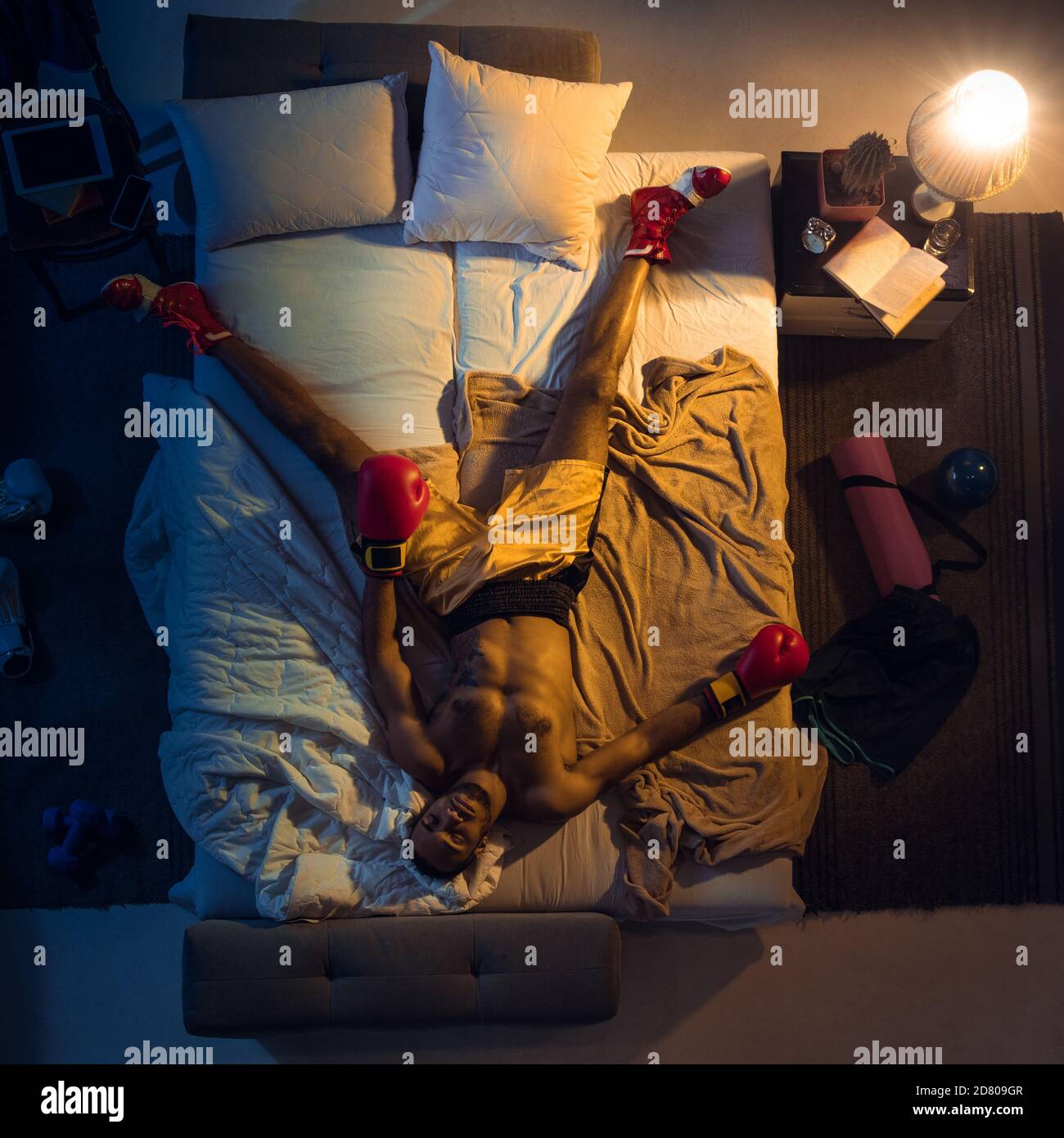 Sleeping in boxing ring hi-res stock photography and images - Alamy