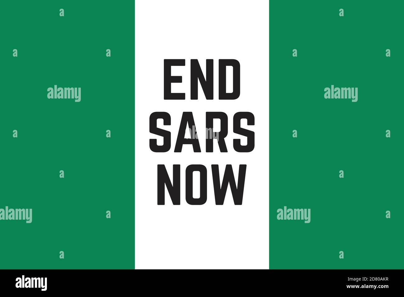 END SARS NOW on a Nigerian flag vector Stock Vector Image & Art - Alamy
