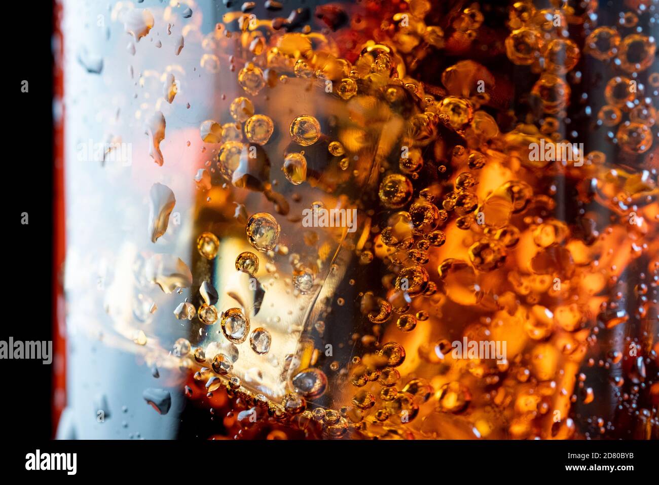 ice cube in fizzy splashing water with soda bubble Stock Photo - Alamy