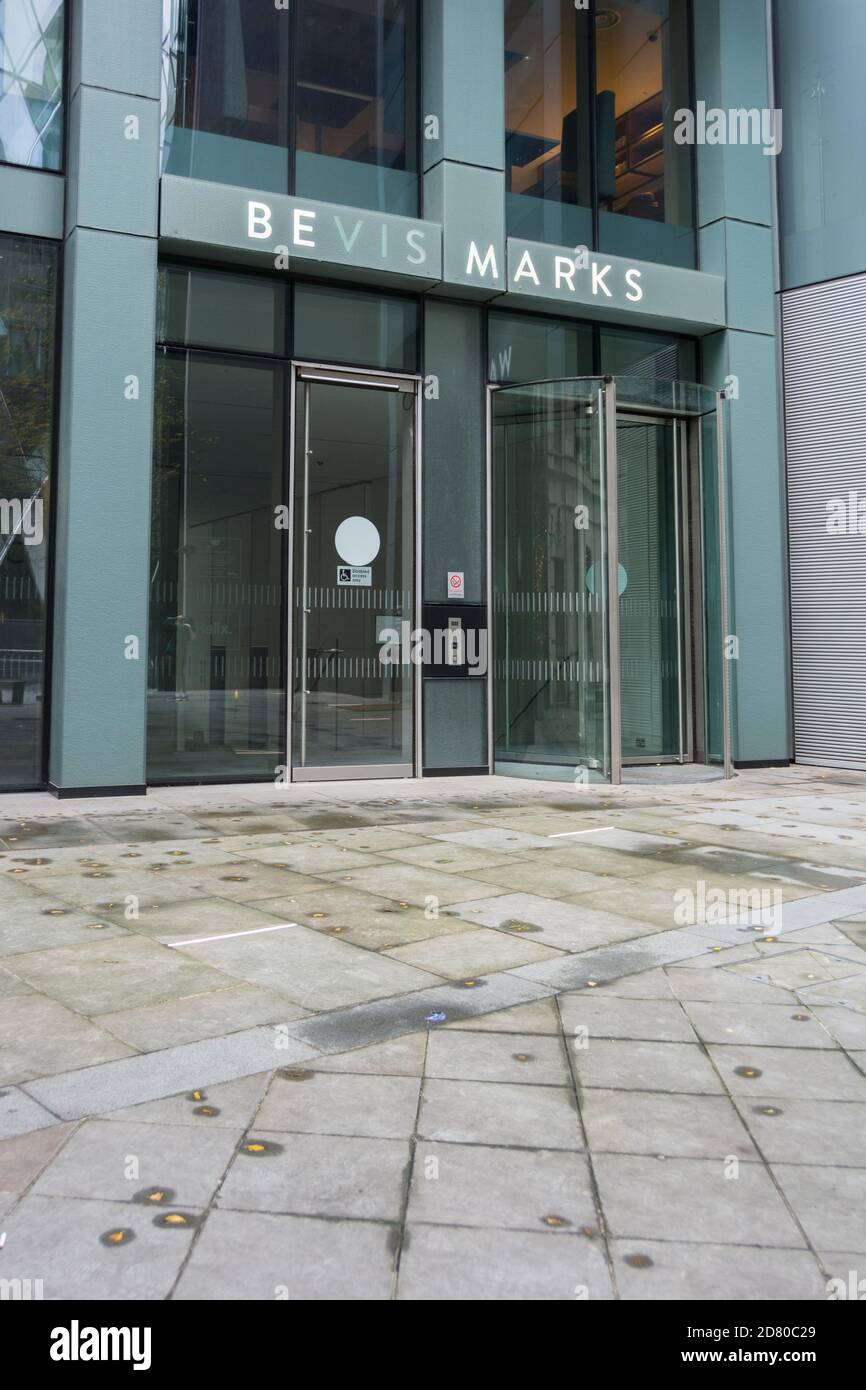 Entrance to Fletcher Priest's 6 Bevis Marks, City of London, EC3, UK ...