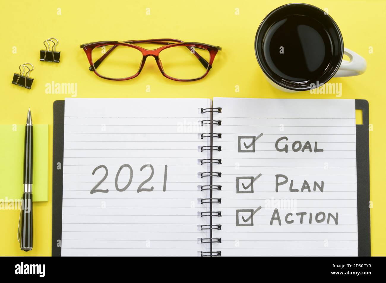 2021 goals hi-res stock photography and images - Alamy