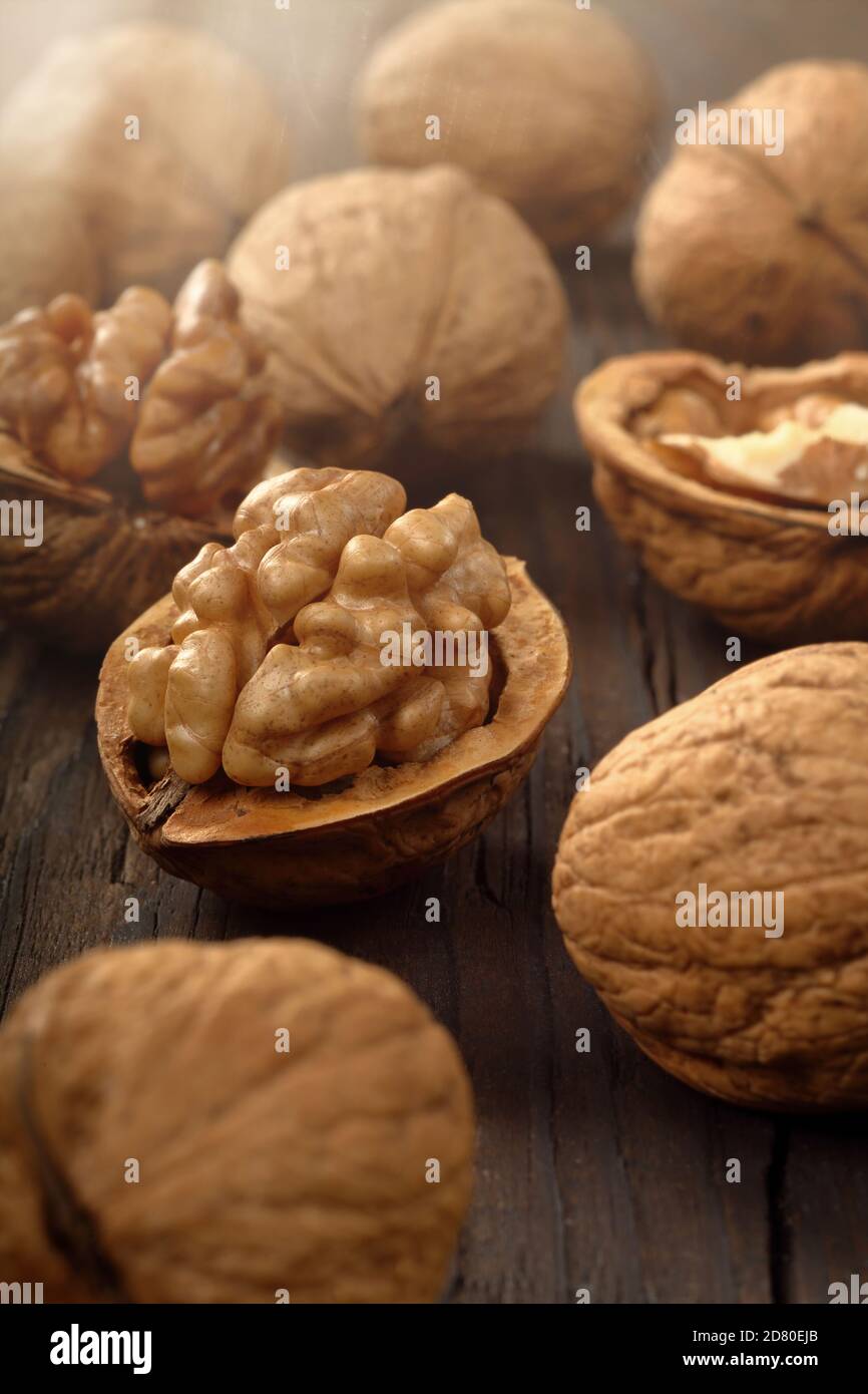 Open empty nutshell hi-res stock photography and images - Alamy