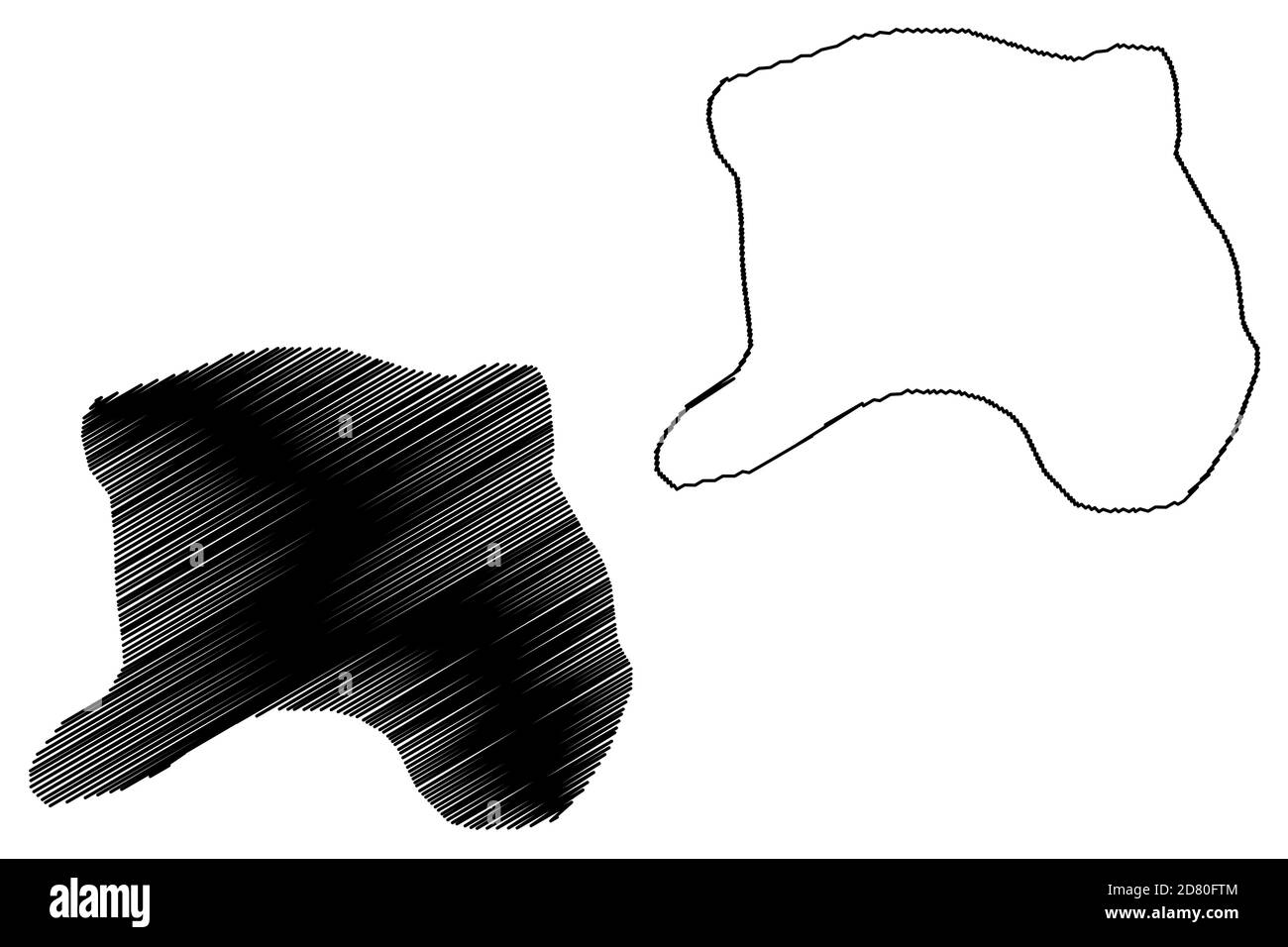 Ilorin City (Federal Republic of Nigeria, Kwara State) map vector ...