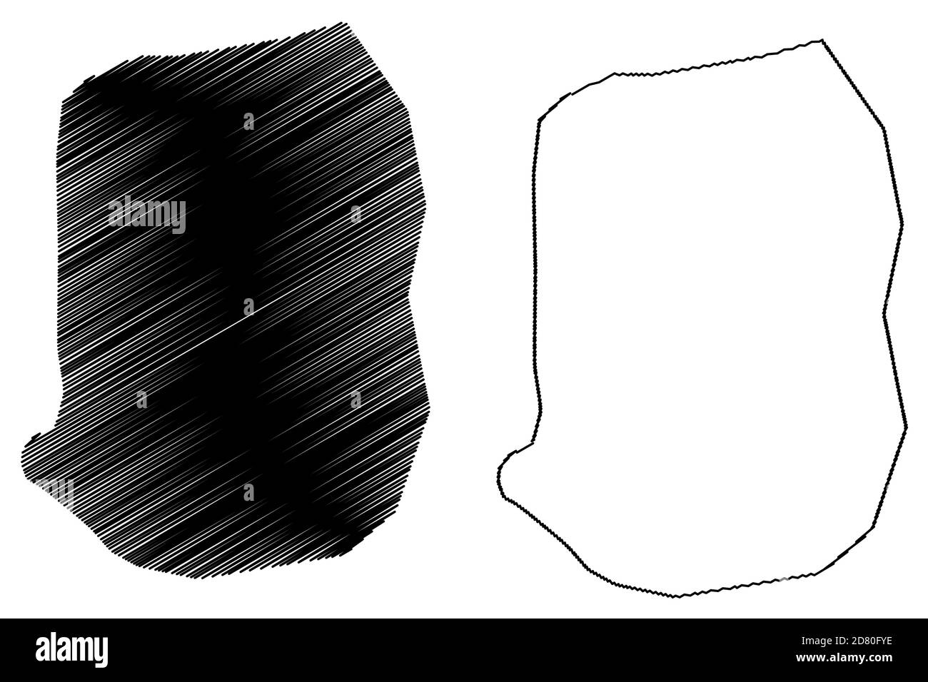 Maradi City (Republic of the Niger, Maradi Region) map vector ...