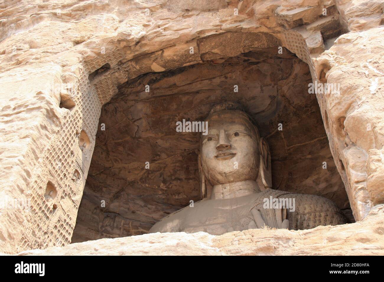 the buddhist yungang caves closed to datong (china Stock Photo - Alamy