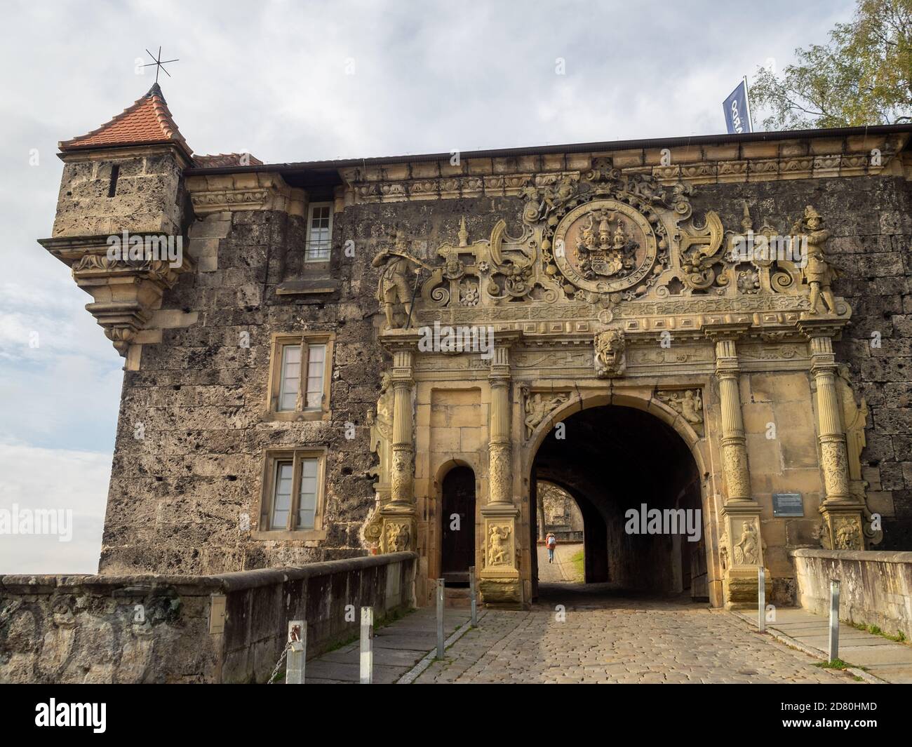 Tubingen Castle Gate and bridge Stock Photo - Alamy