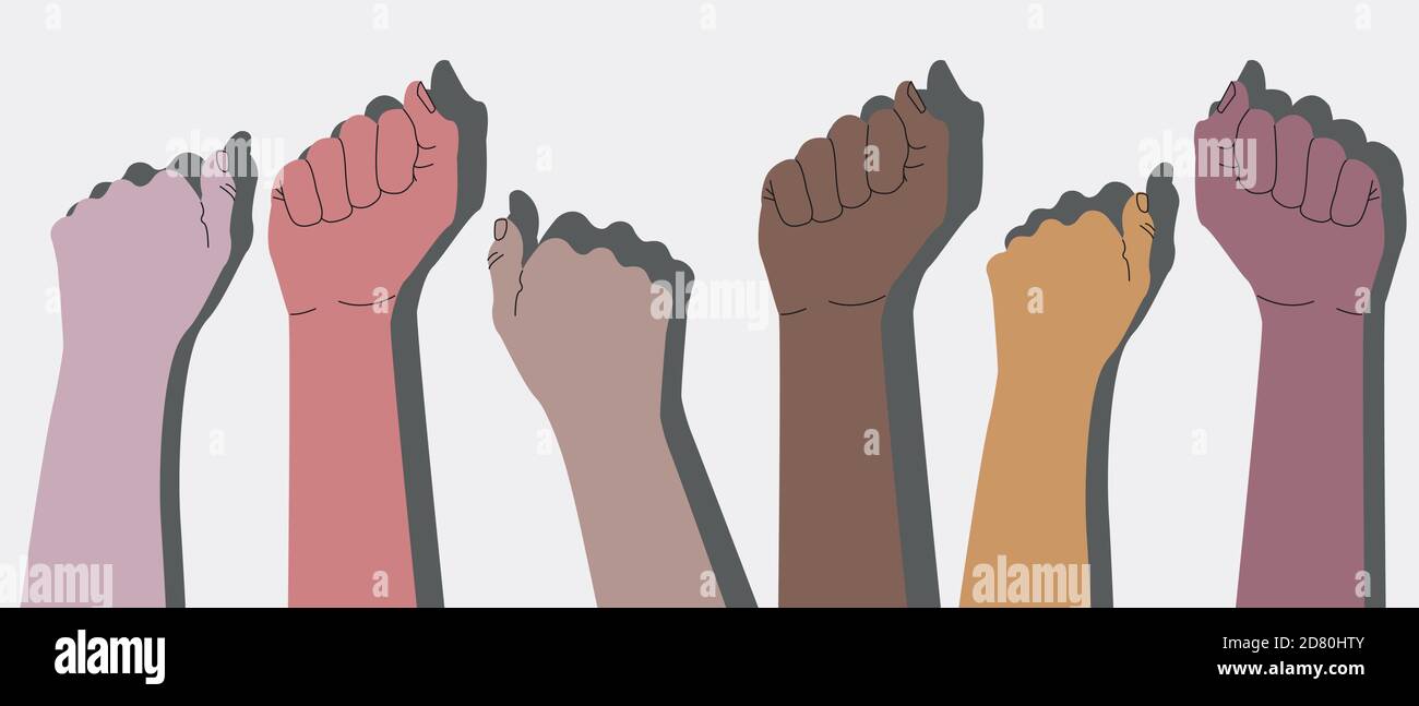 Stop violence hand gesture Stock Vector Images - Alamy