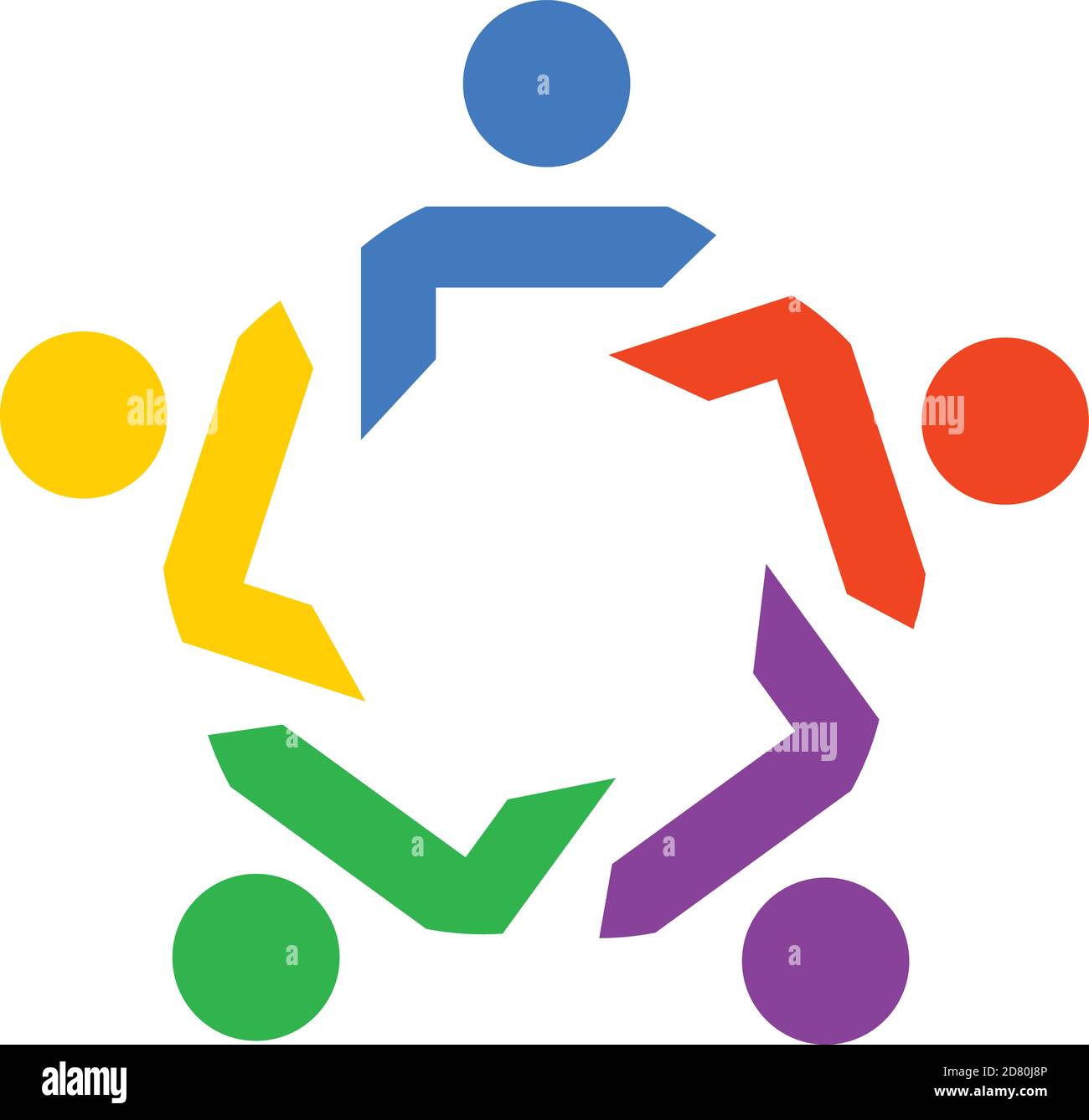 Teamwork people community, vector graphic Stock Vector Image & Art - Alamy