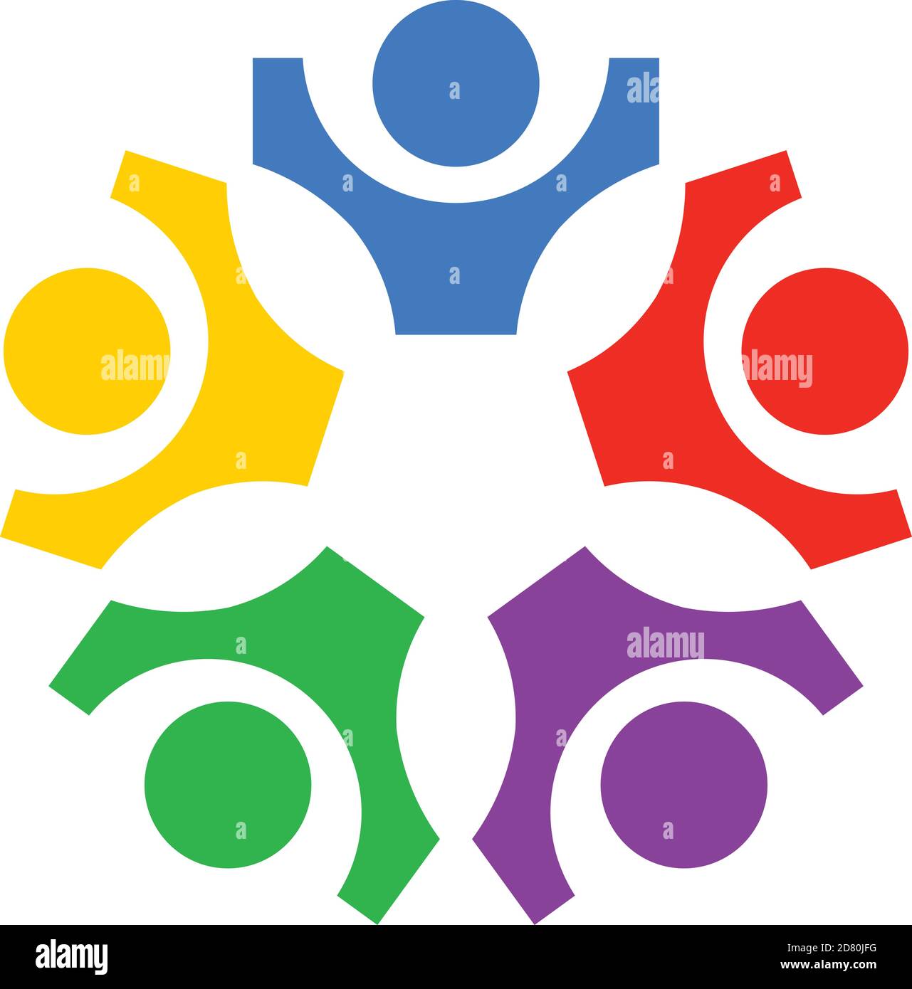 Teamwork people community, vector graphic Stock Vector Image & Art - Alamy