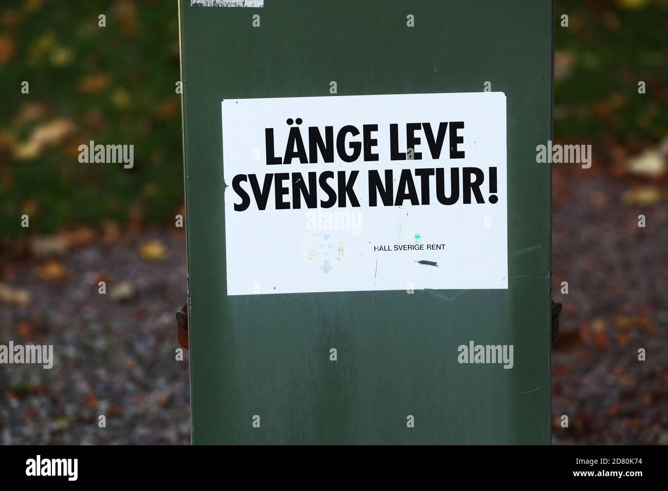 Text that says: Long live Swedish nature. Photo Jeppe Gustafsson Stock ...