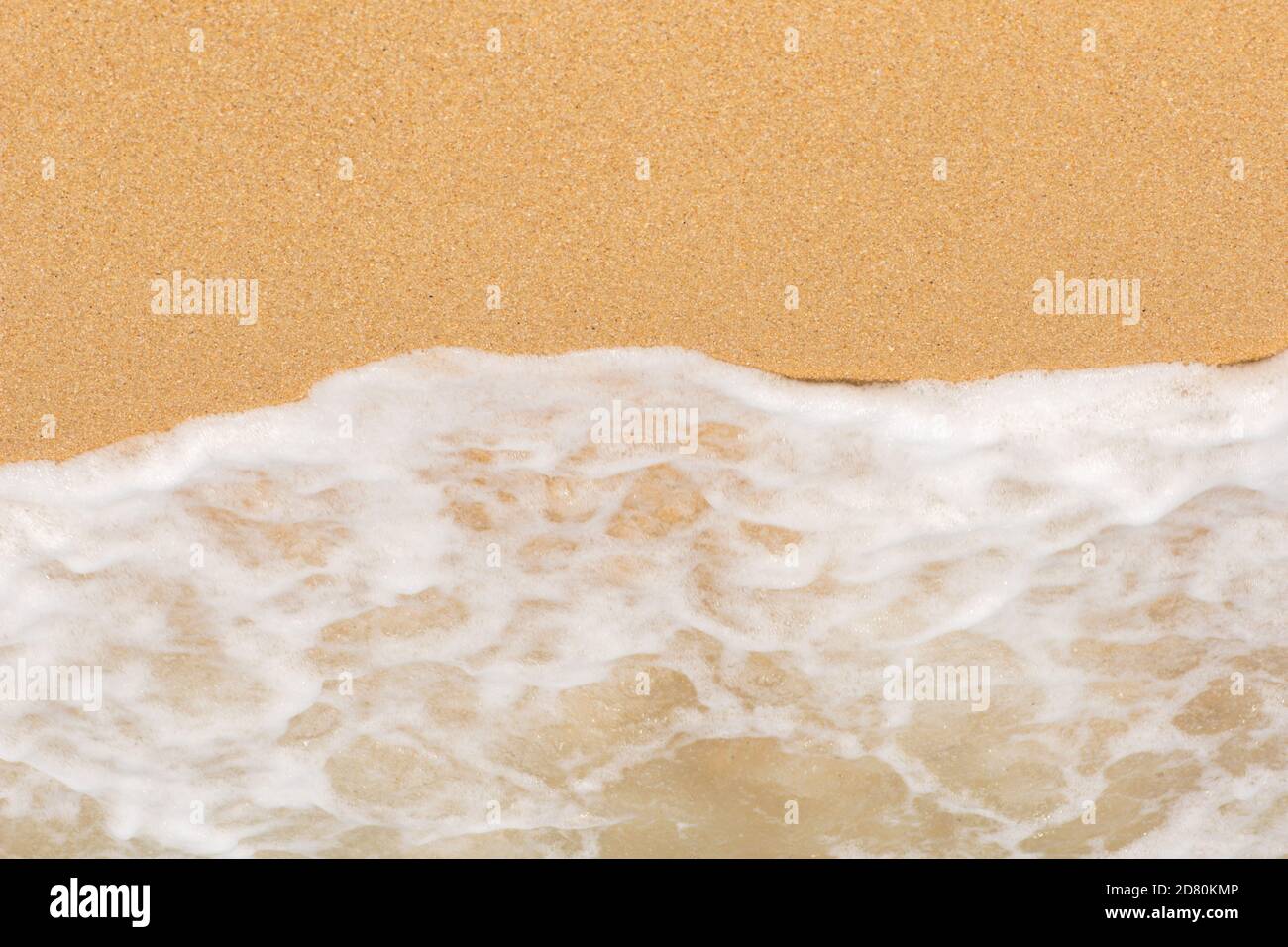 Texture background with surf, sea water and sand on the beach Stock ...
