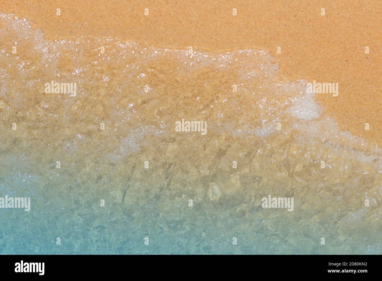 Texture background with surf, sea water and sand on the beach Stock ...