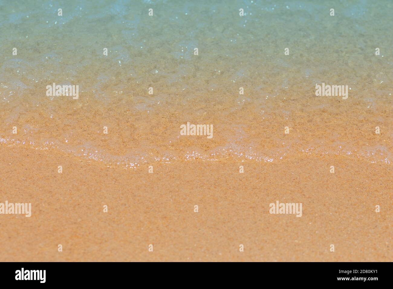 Texture background with surf, sea water and sand on the beach Stock ...