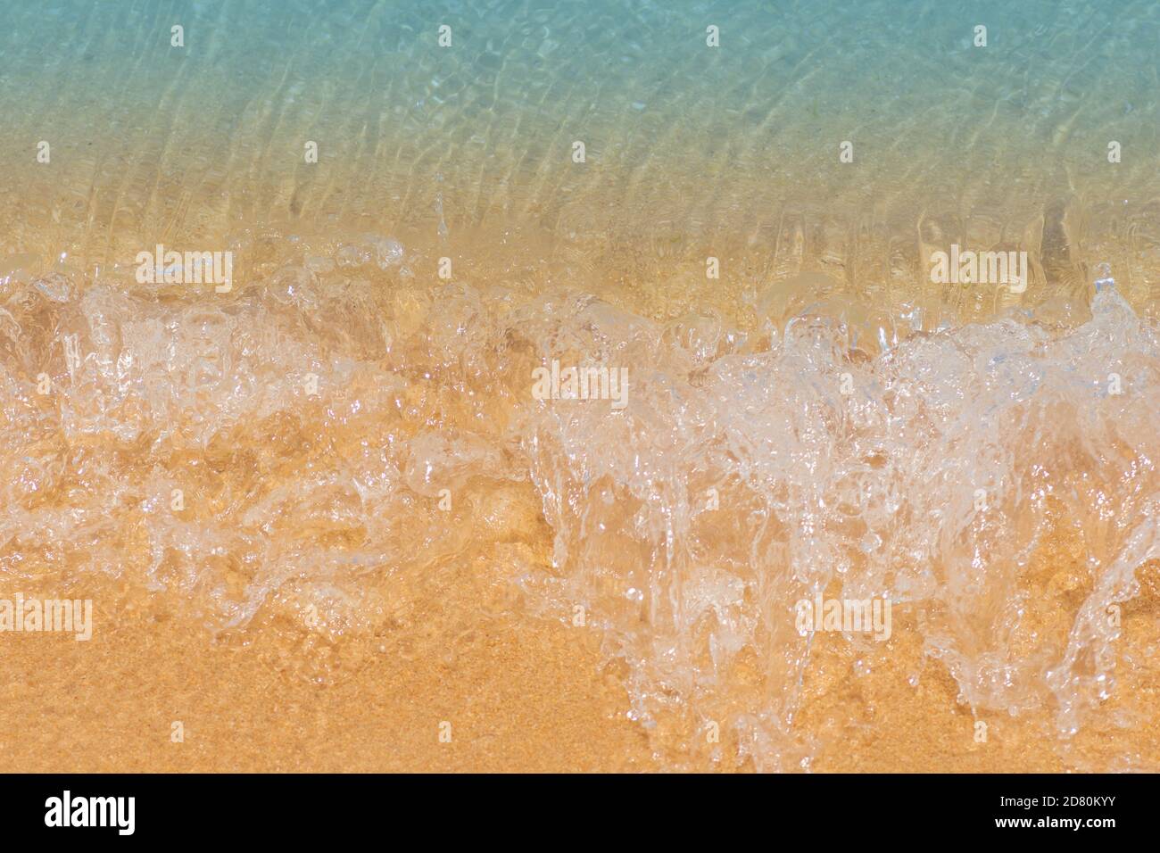 Texture background with surf, sea water and sand on the beach Stock ...
