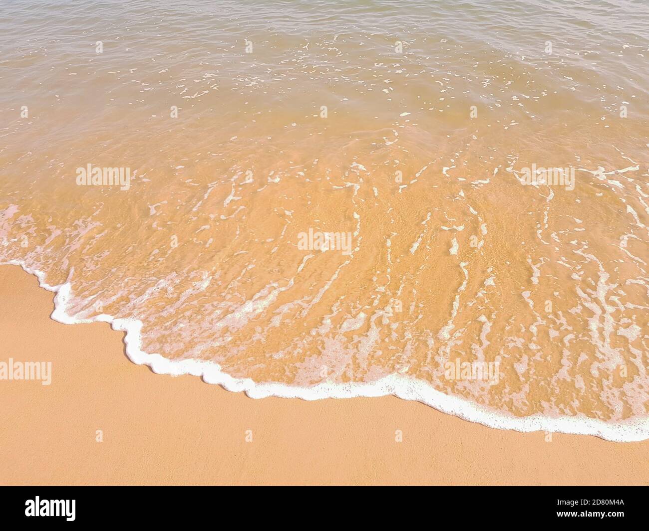 Texture background with surf, sea water and sand on the beach Stock ...