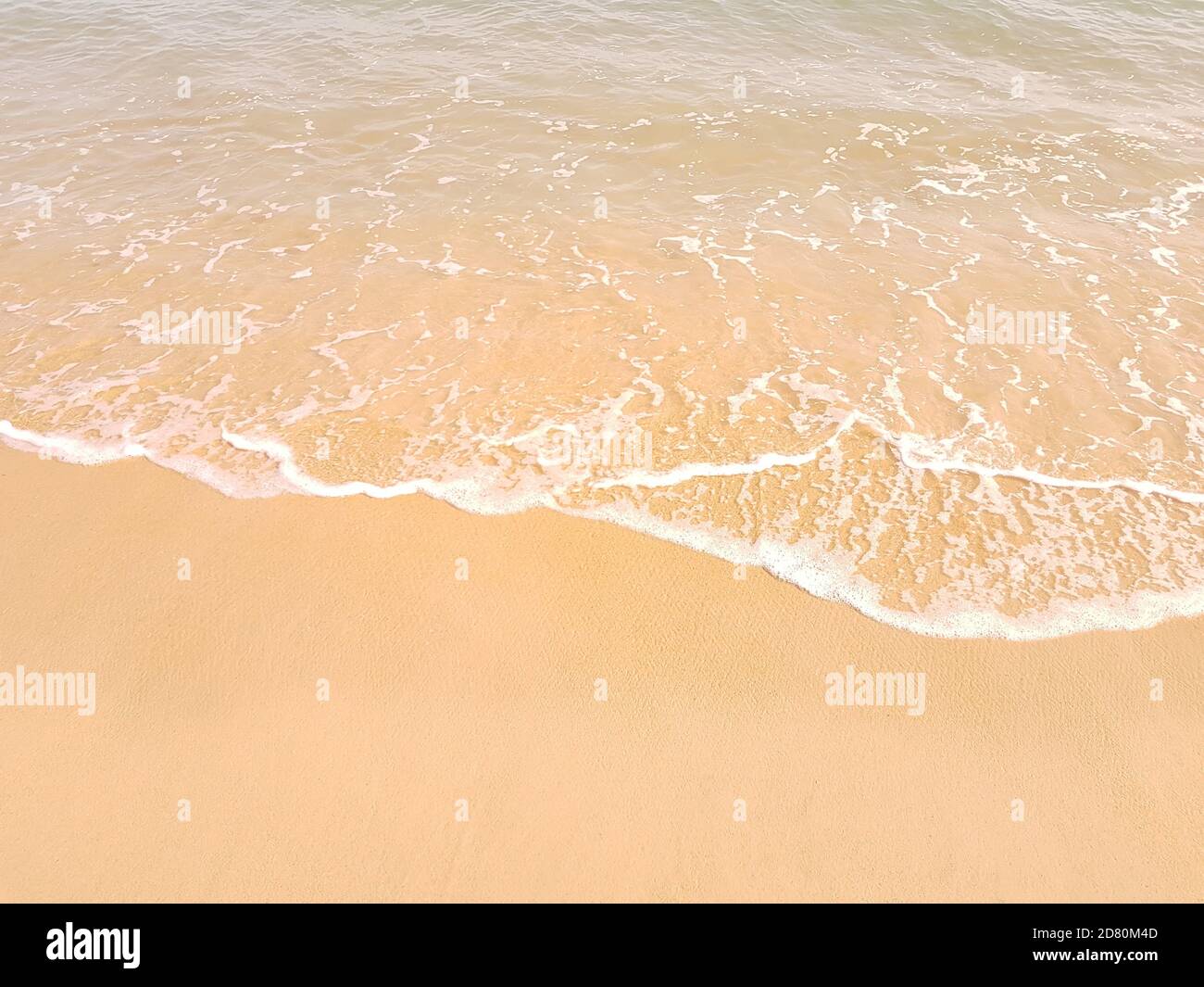 Texture background with surf, sea water and sand on the beach Stock ...
