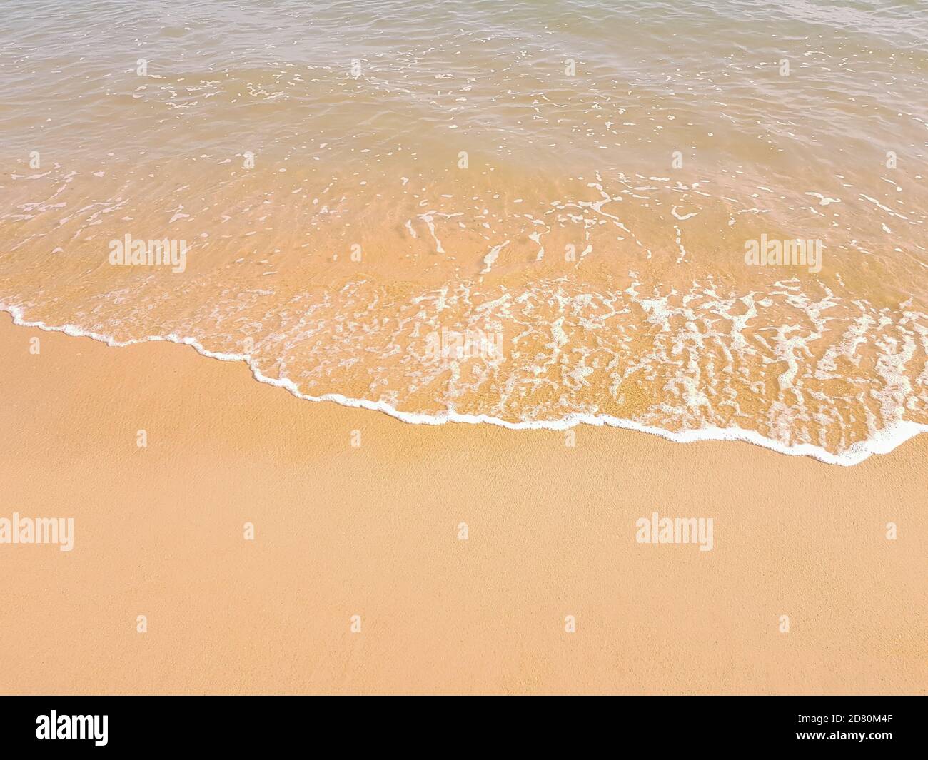 Texture background with surf, sea water and sand on the beach Stock ...