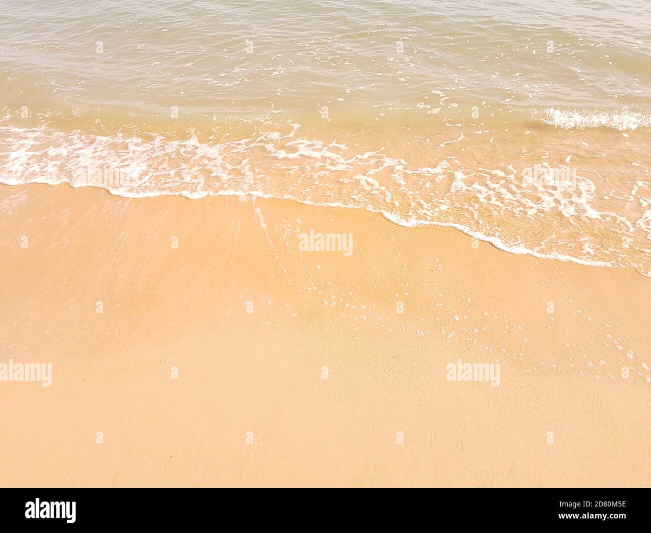Texture background with surf, sea water and sand on the beach Stock ...