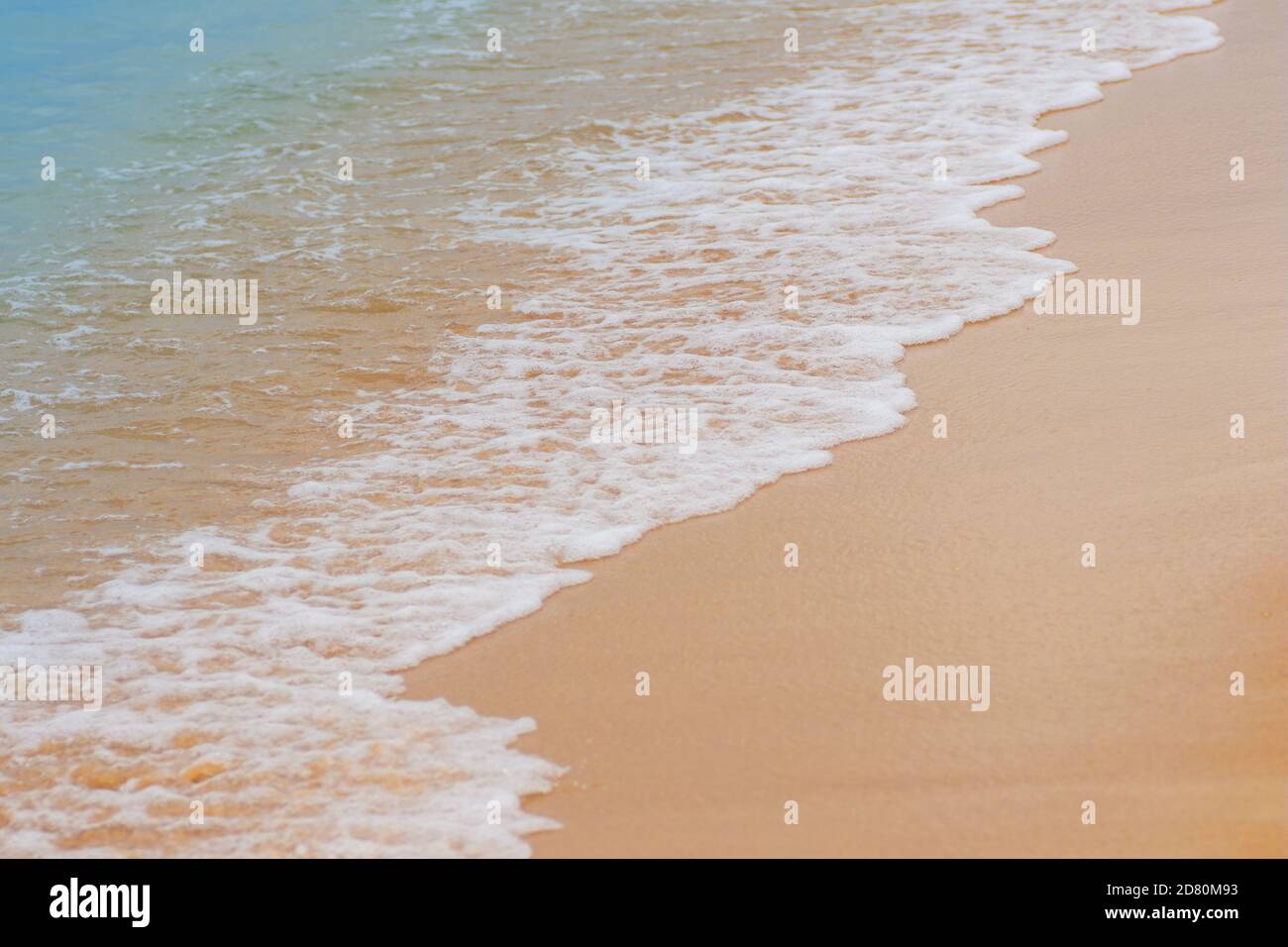 Texture background with surf, sea water and sand on the beach Stock ...