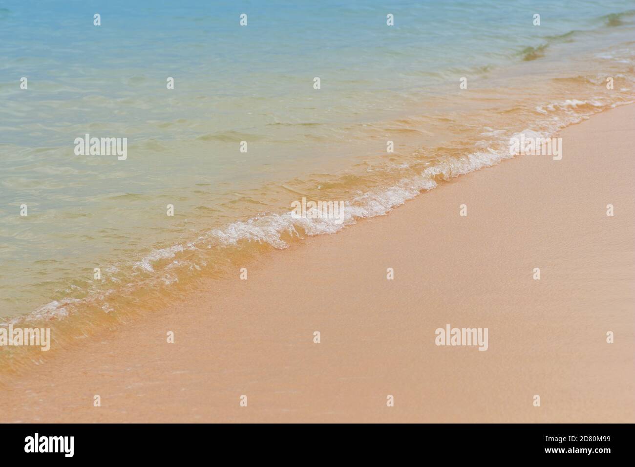 Texture background with surf, sea water and sand on the beach Stock ...