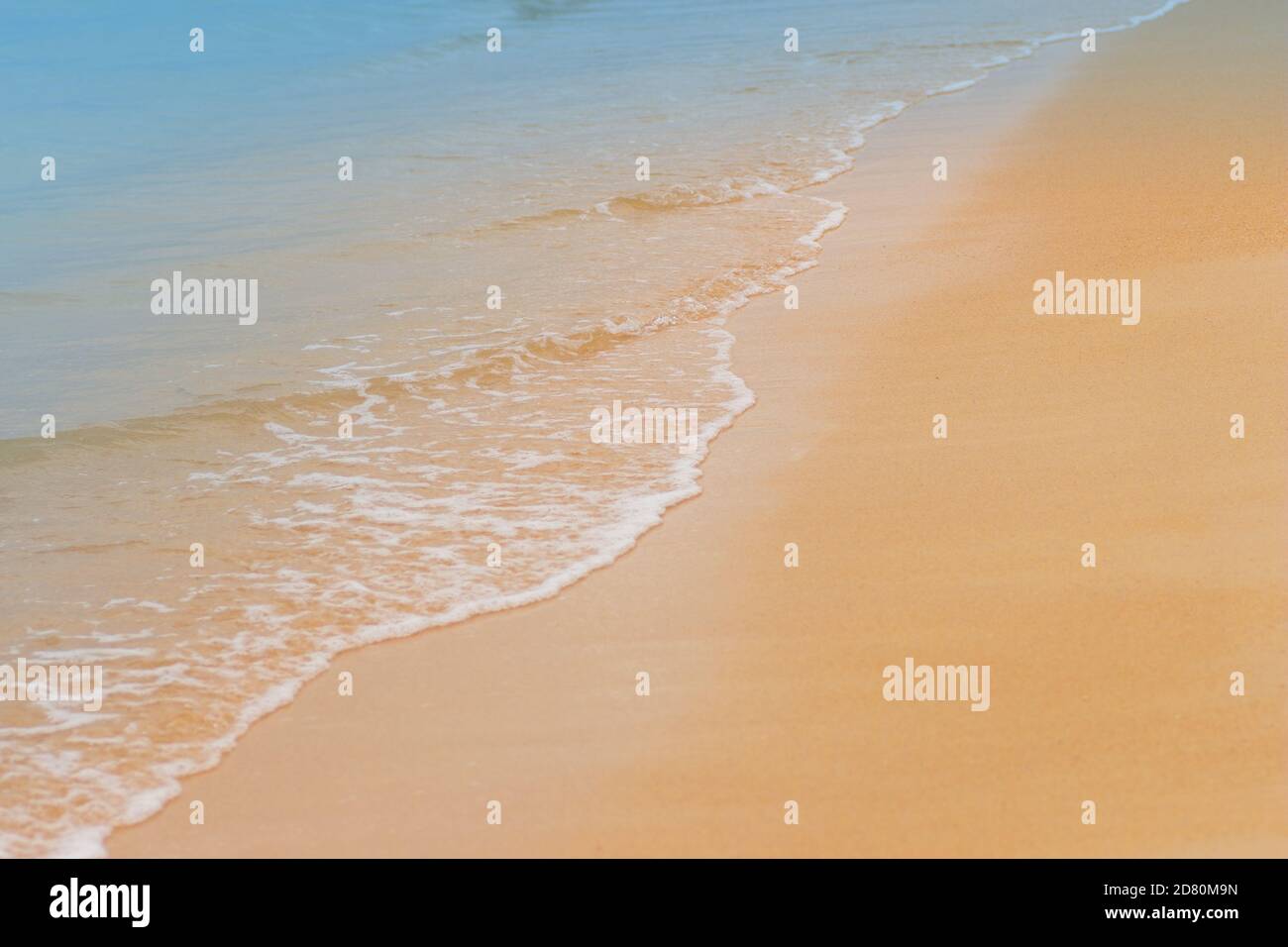 Texture background with surf, sea water and sand on the beach Stock ...