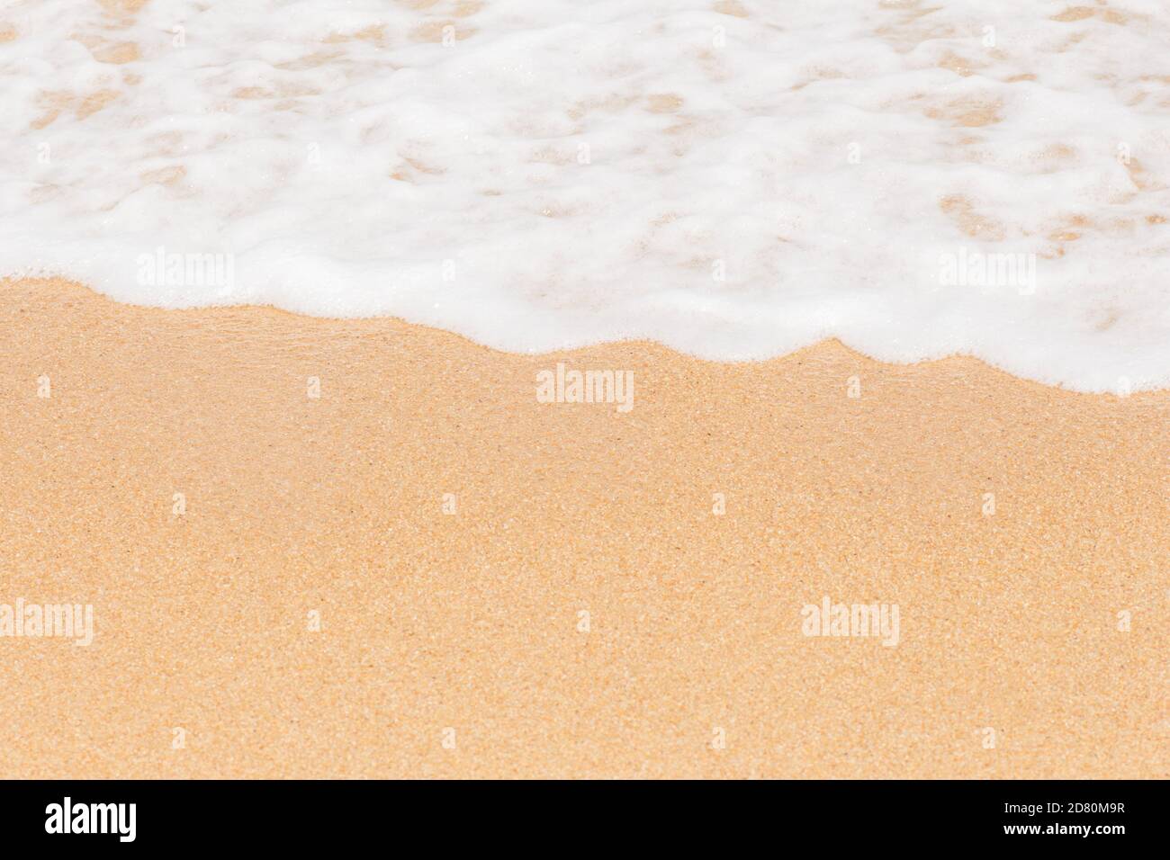Texture background with surf, sea water and sand on the beach Stock ...