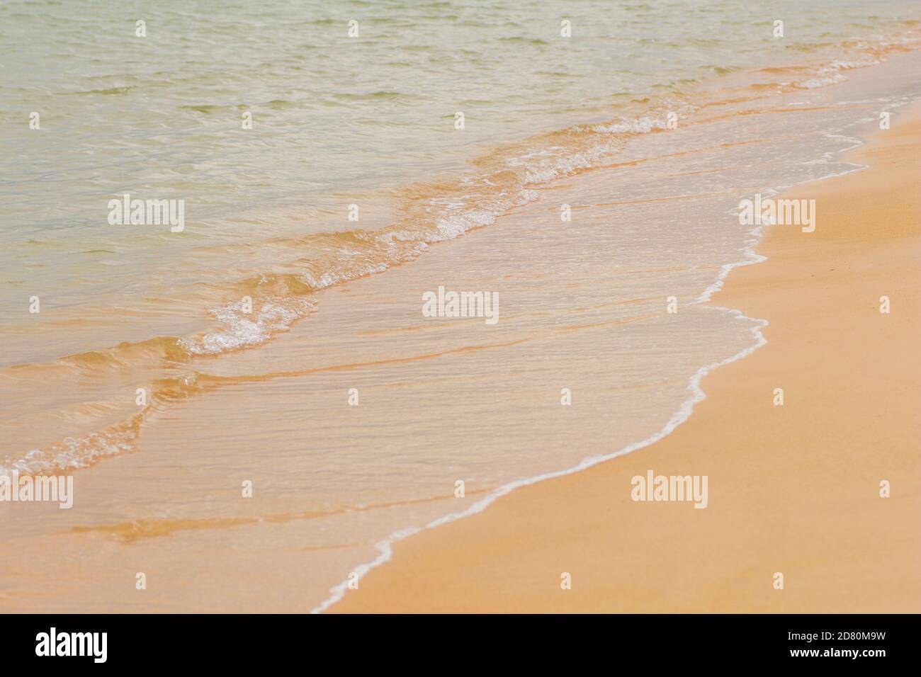 Texture background with surf, sea water and sand on the beach Stock ...