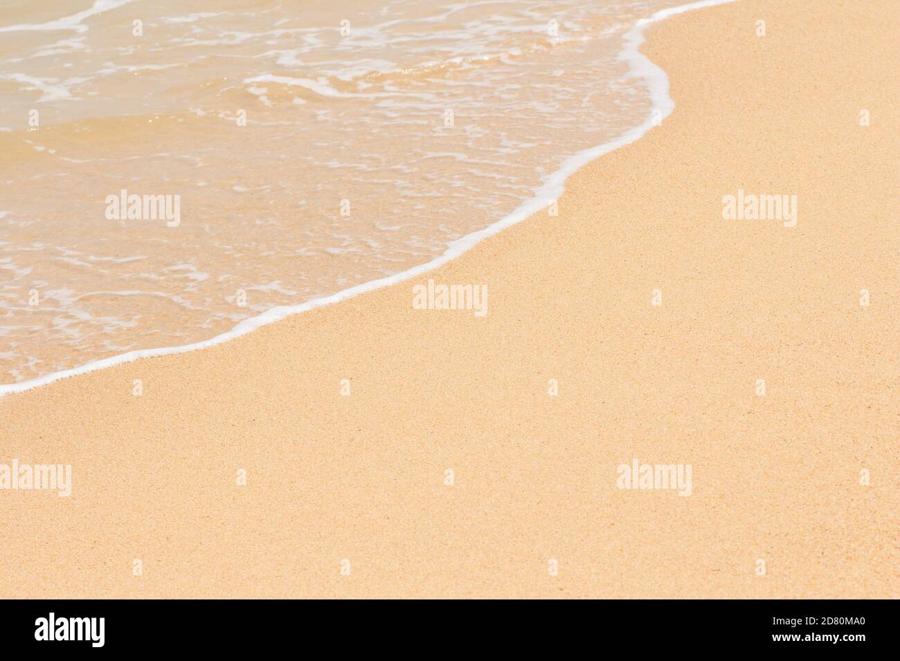 Texture background with surf, sea water and sand on the beach Stock ...