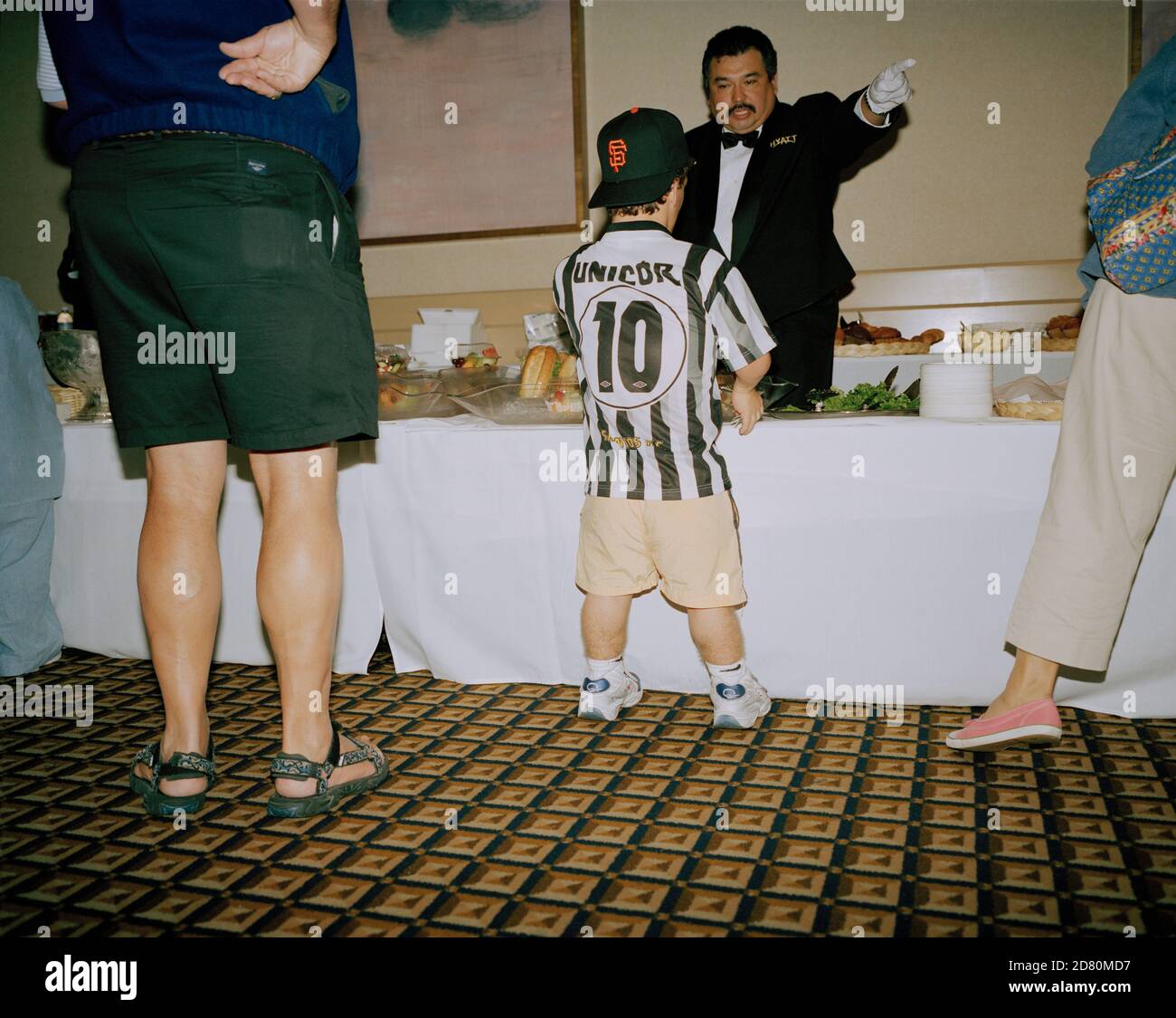 New York comedian Nicholas Novicki, 21, being served at the Hotel Deli ...