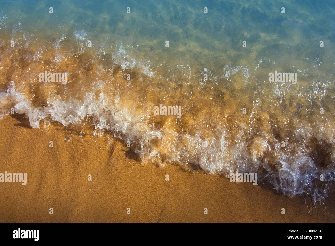 Texture background with surf, sea water and sand on the beach Stock ...