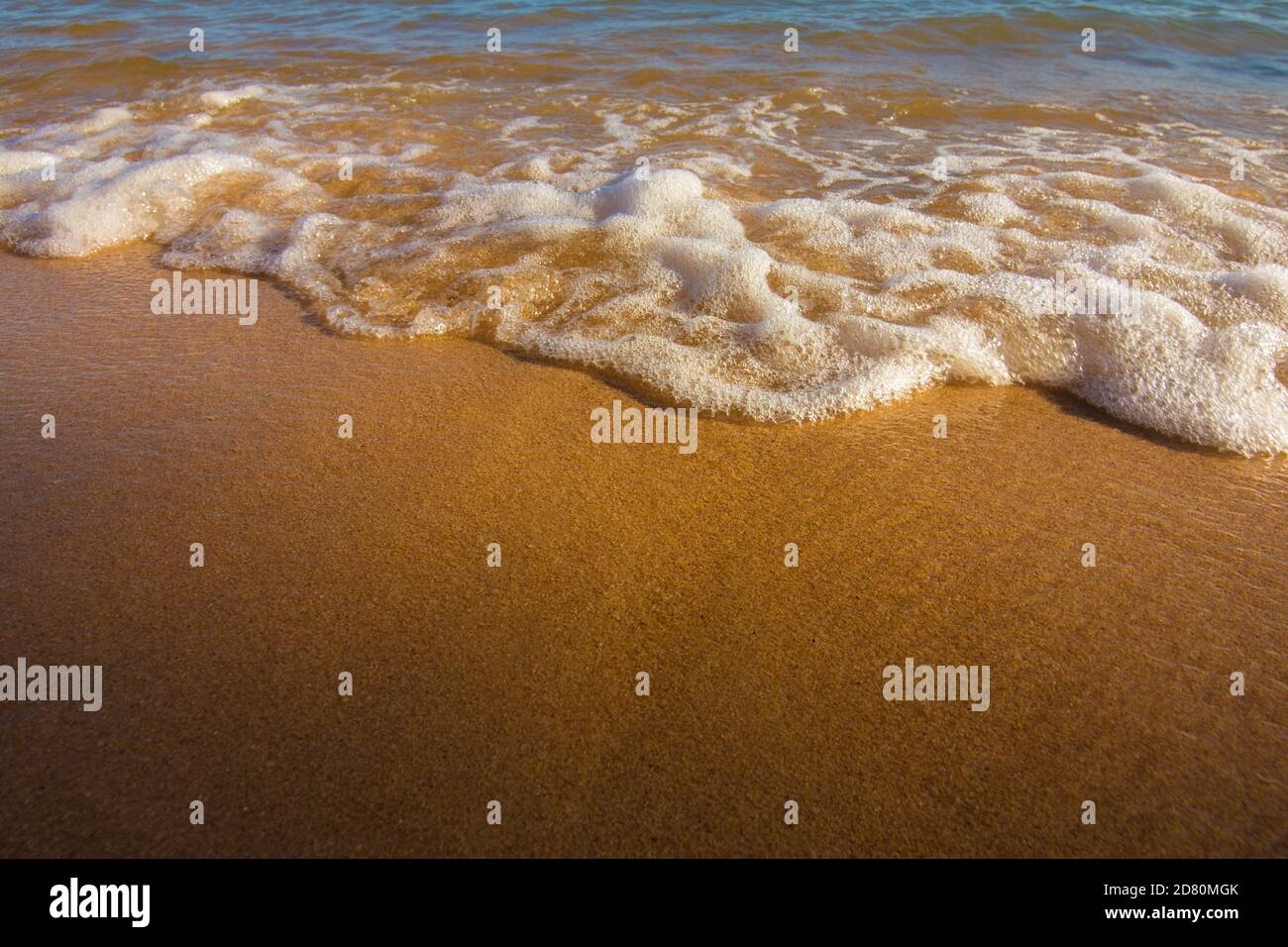 Texture background with surf, sea water and sand on the beach Stock ...