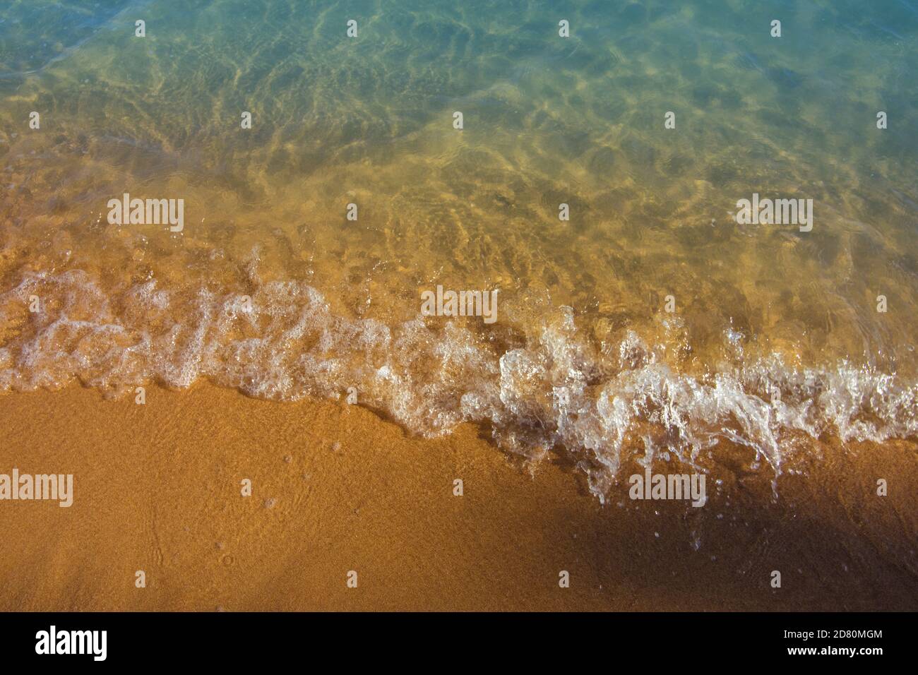 Texture background with surf, sea water and sand on the beach Stock ...