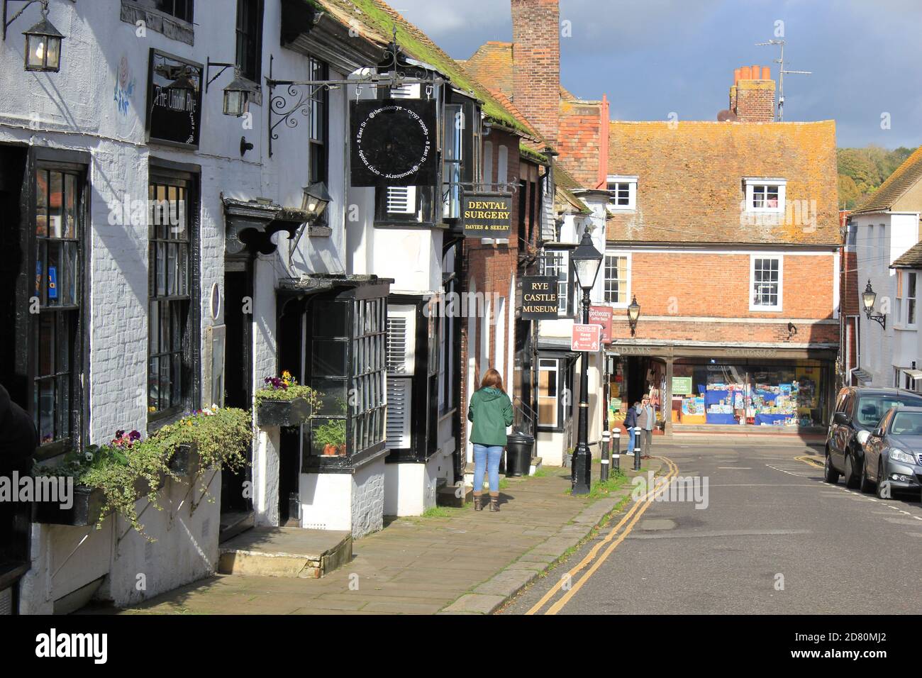 Rye, East Sussex, UK - 10.02.2020: Historic Rye old town part of ...