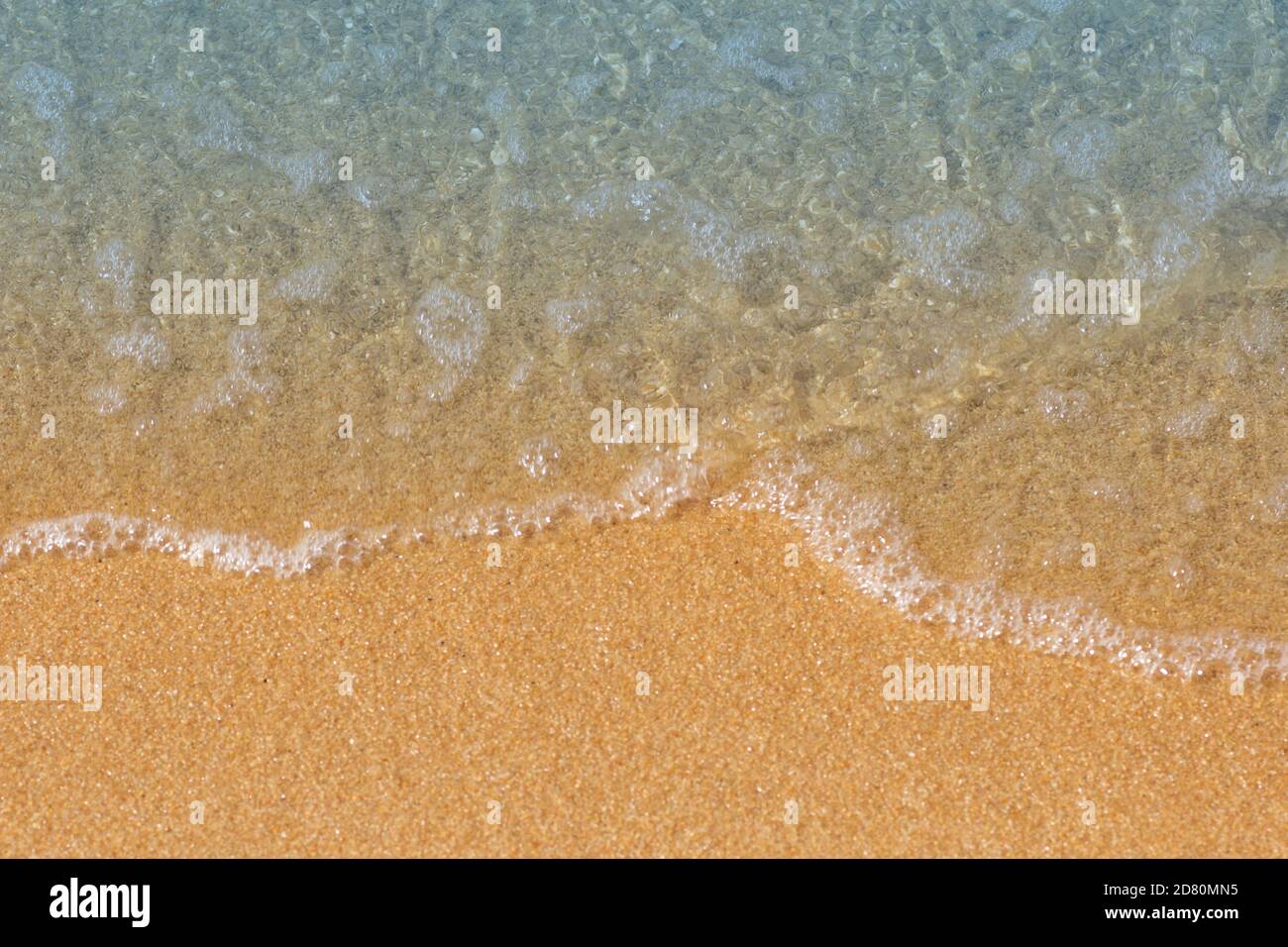 Texture background with surf, sea water and sand on the beach Stock ...