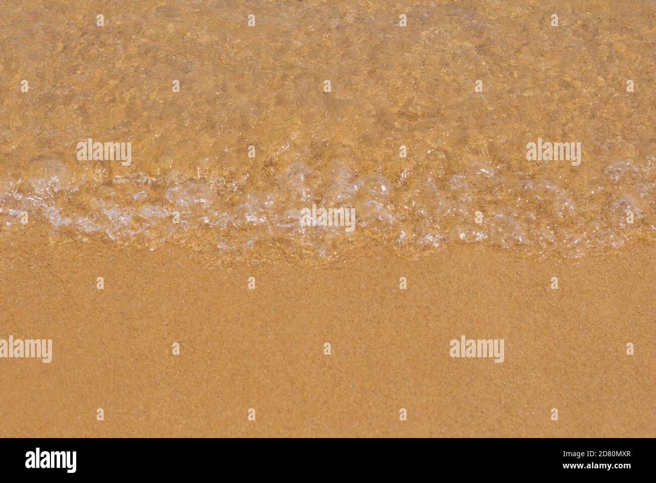 Texture background with surf, sea water and sand on the beach Stock ...
