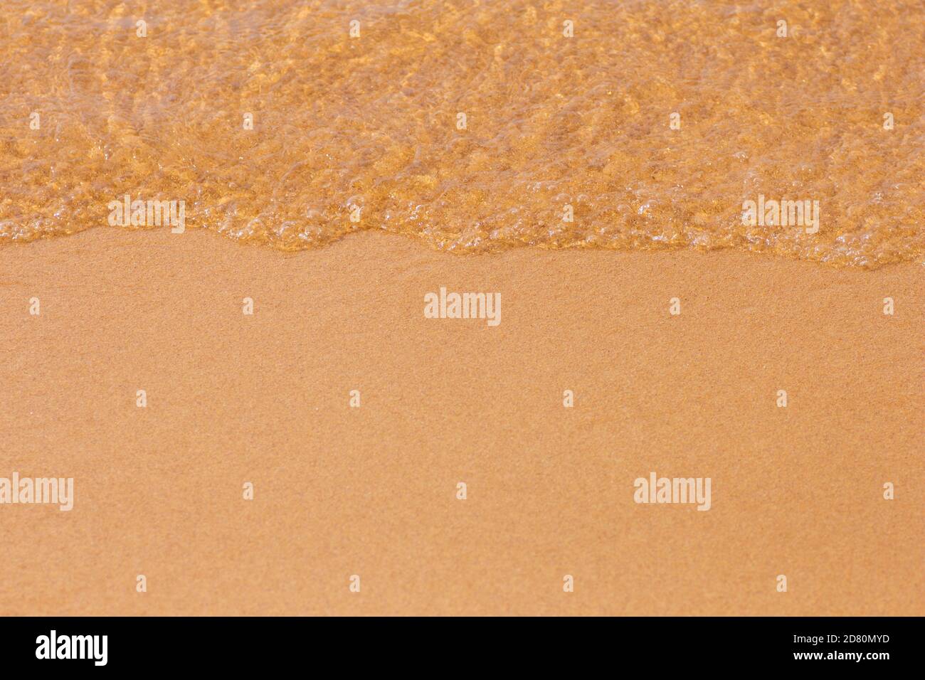 Texture background with surf, sea water and sand on the beach Stock ...