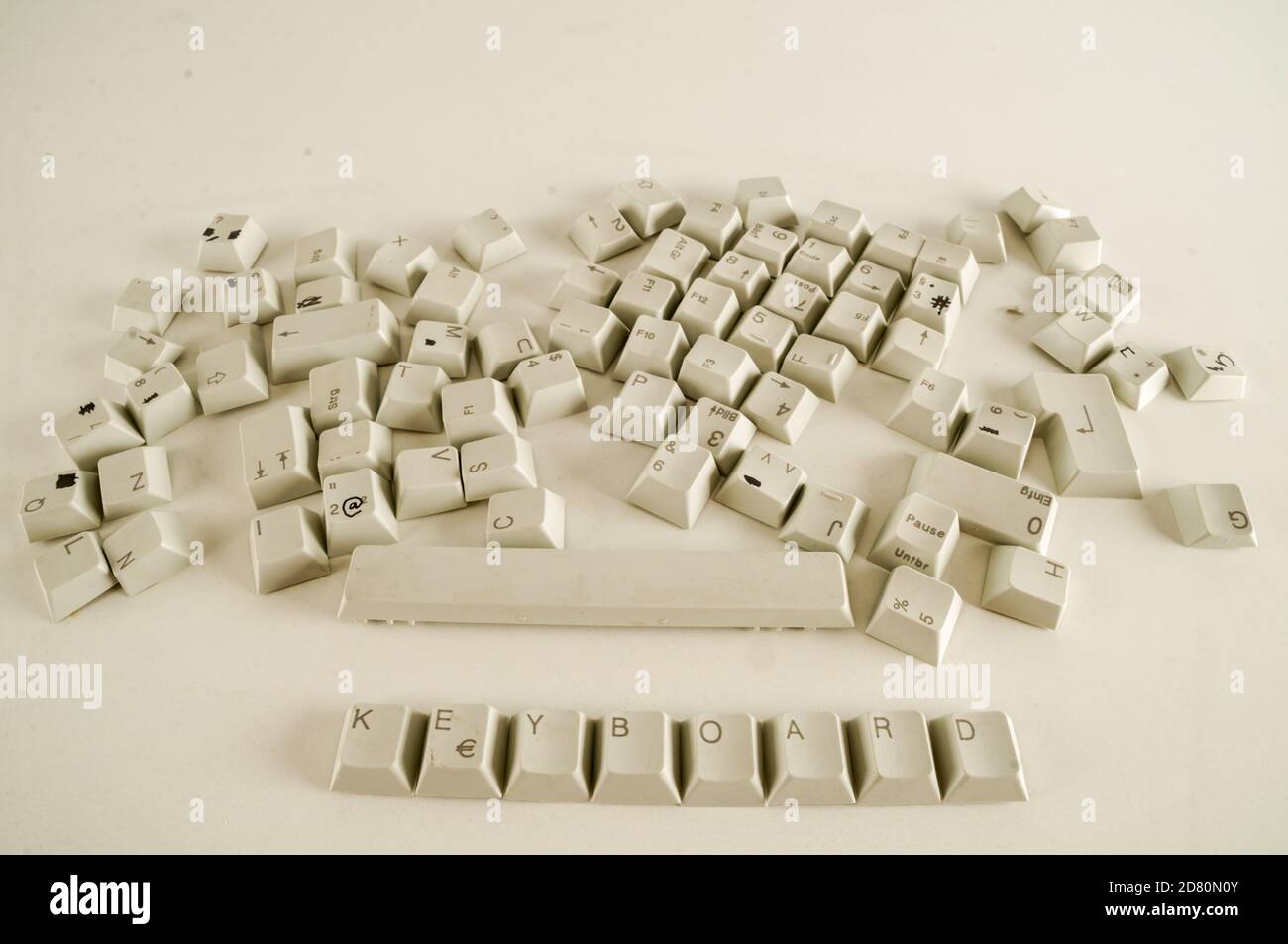 Alphabet numbers and some other keys Stock Photo - Alamy