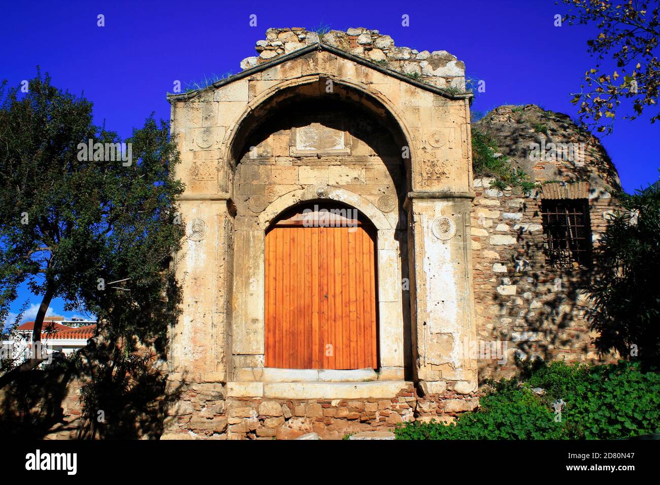 Ruins of the Doorway or Gate of the Medrese, originally a Muslim ...
