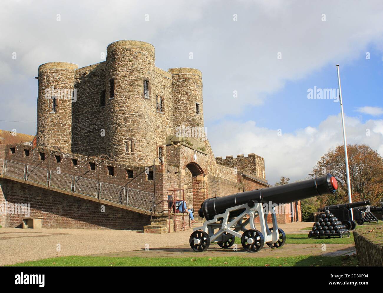 14th-century Ypres Tower, which formed part of Rye’s defenses with ...
