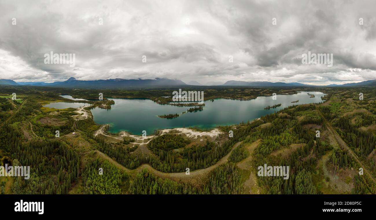 Aerial View of Canadian Nature Landscape Stock Photo - Alamy