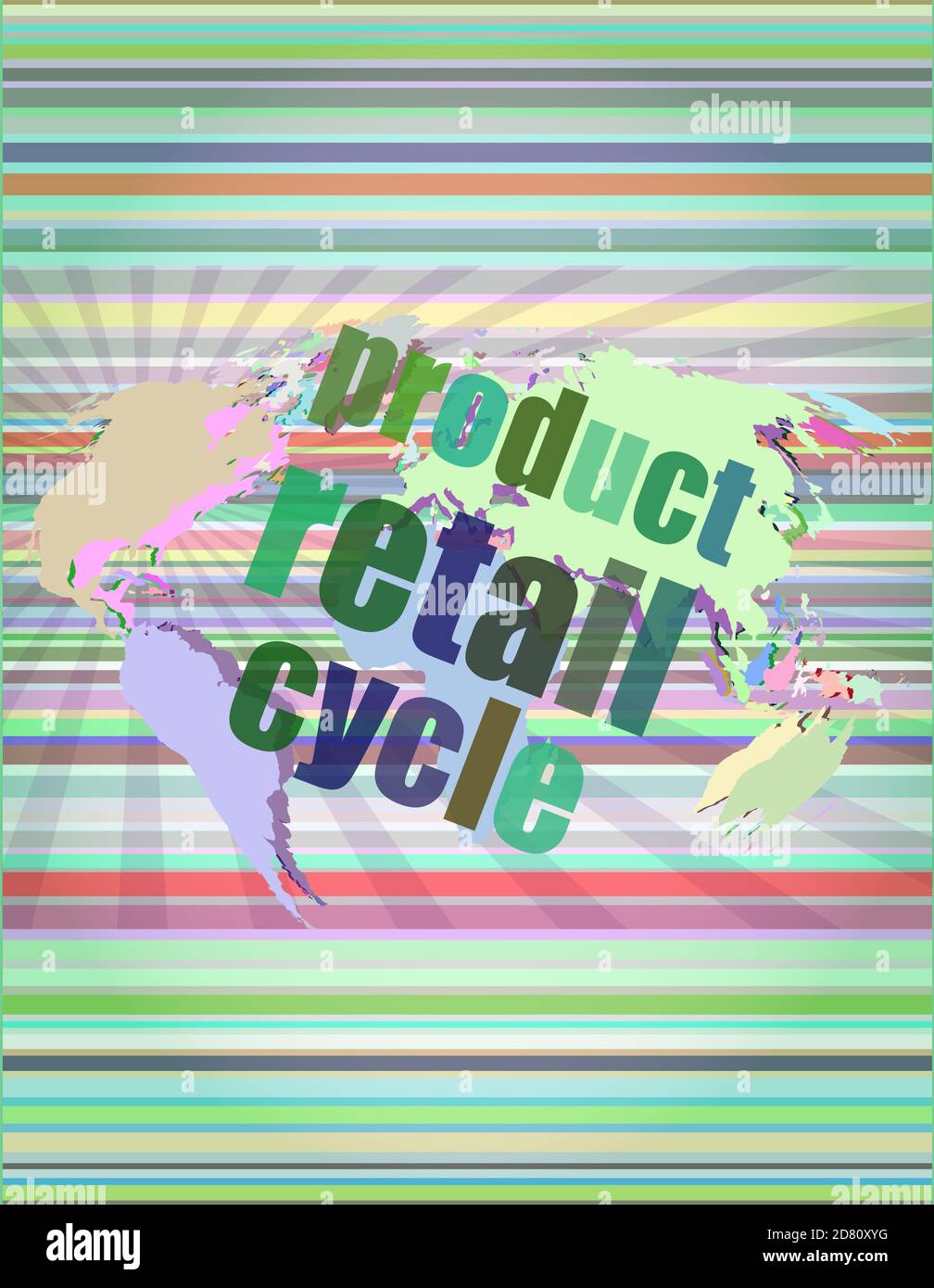 product retail cycle - digital touch screen interface Stock Photo - Alamy