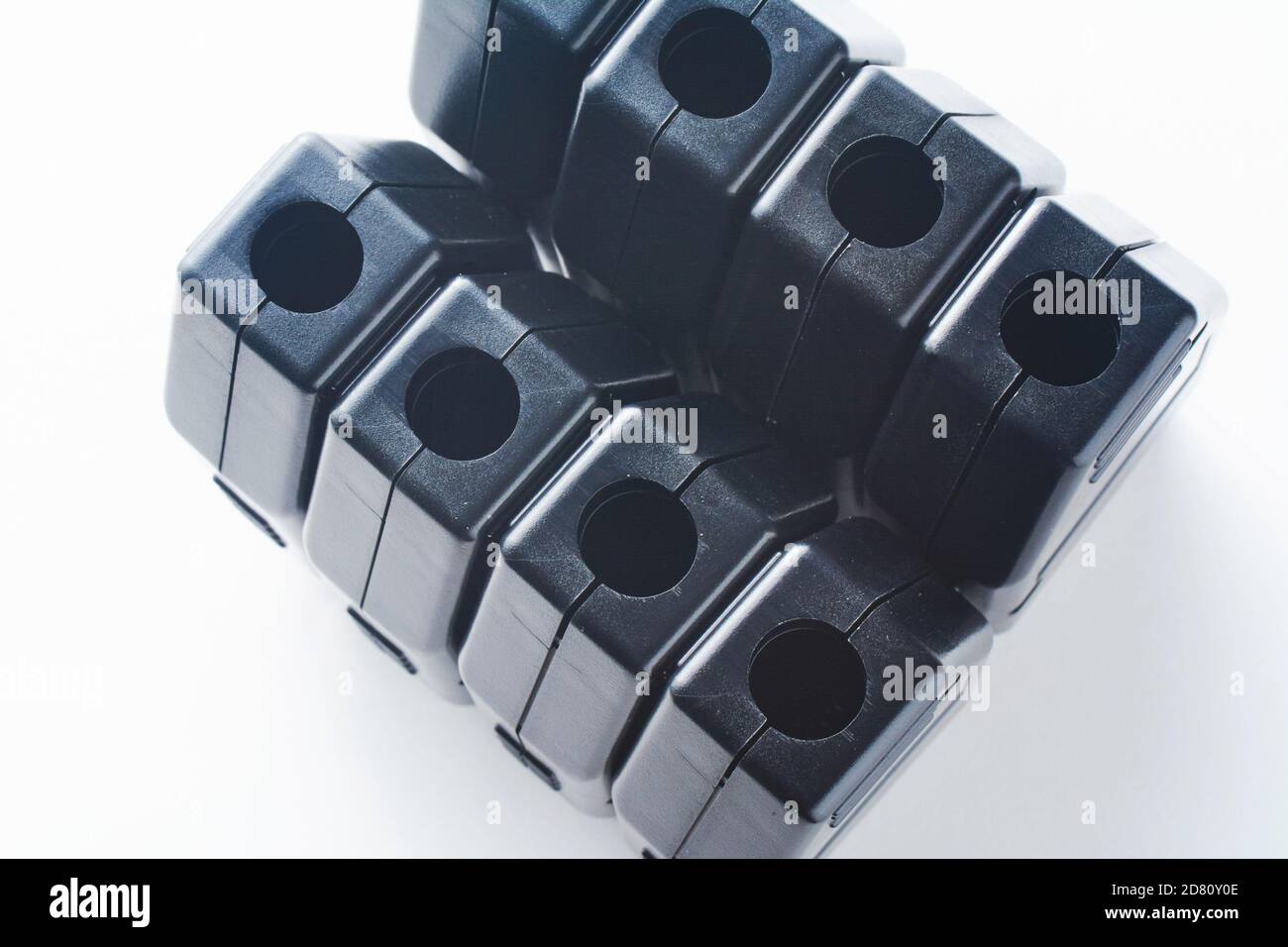 Plug connector for vehicle diagnostics. Black plastic cases for device ...