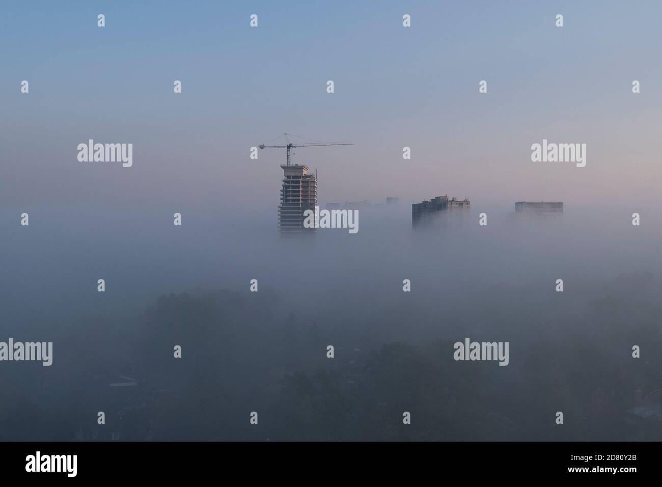 Fog crane hi-res stock photography and images - Alamy