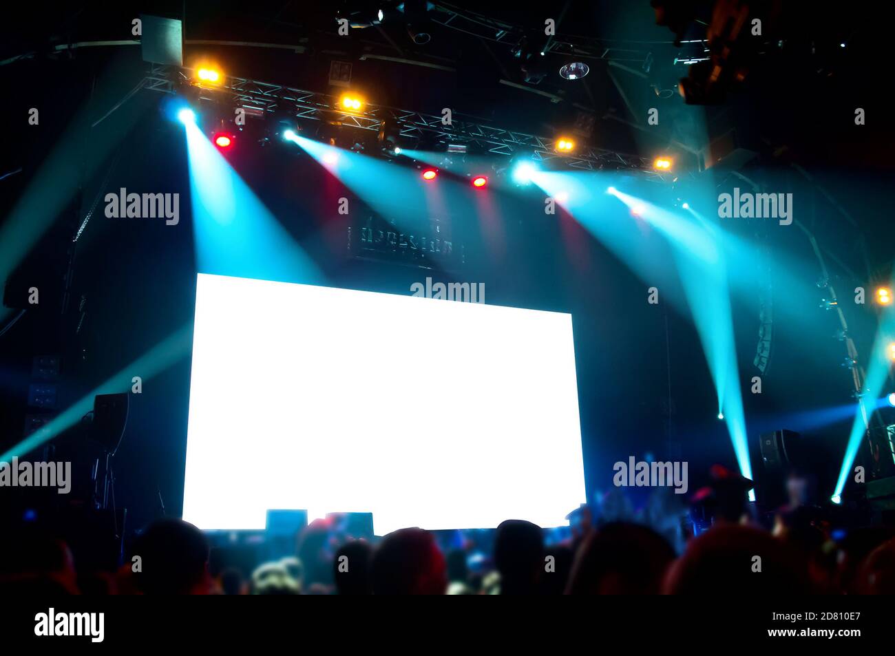Rock concert, white screen isolated Stock Photo - Alamy